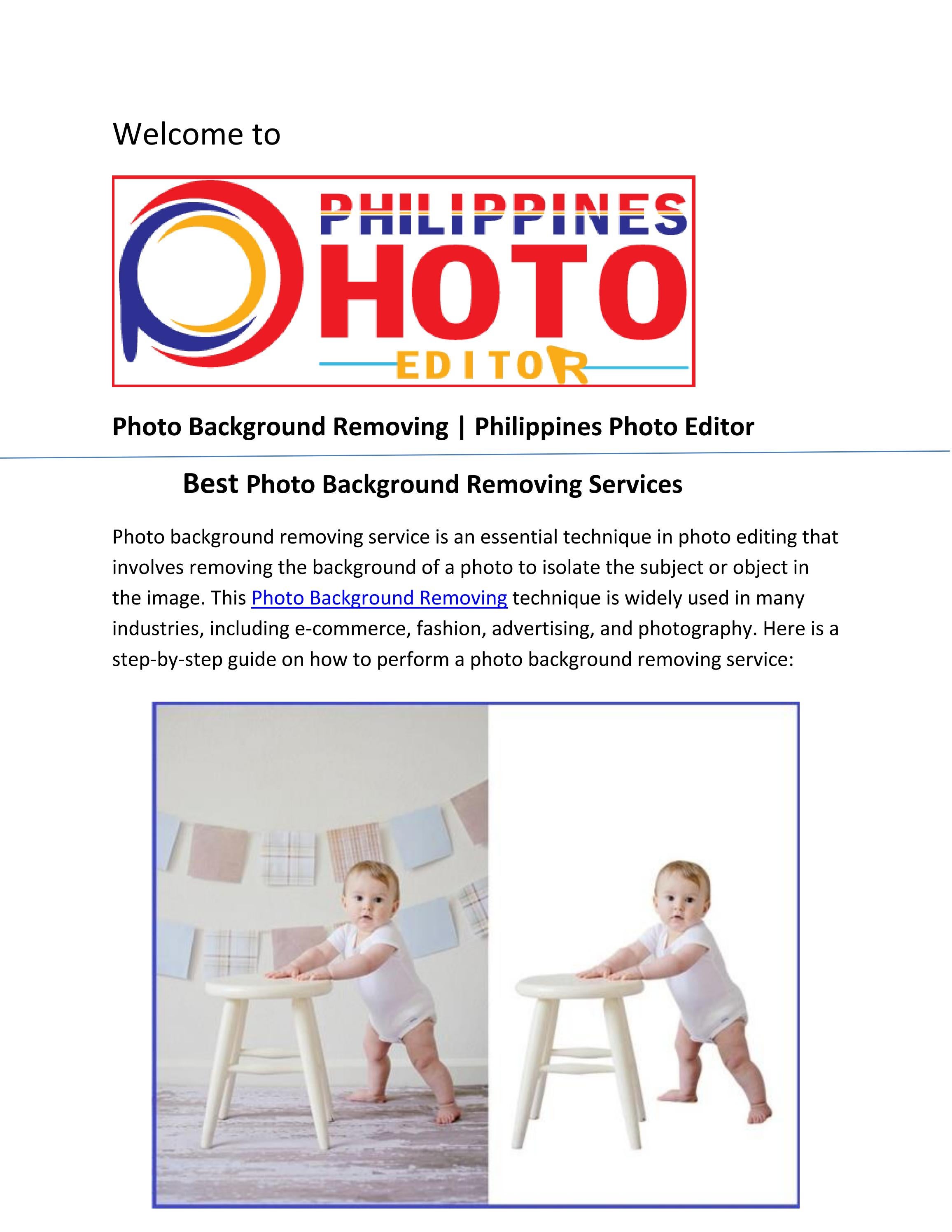 Photo Background Removing | Philippines Photo Editor by Lena Siena - Issuu