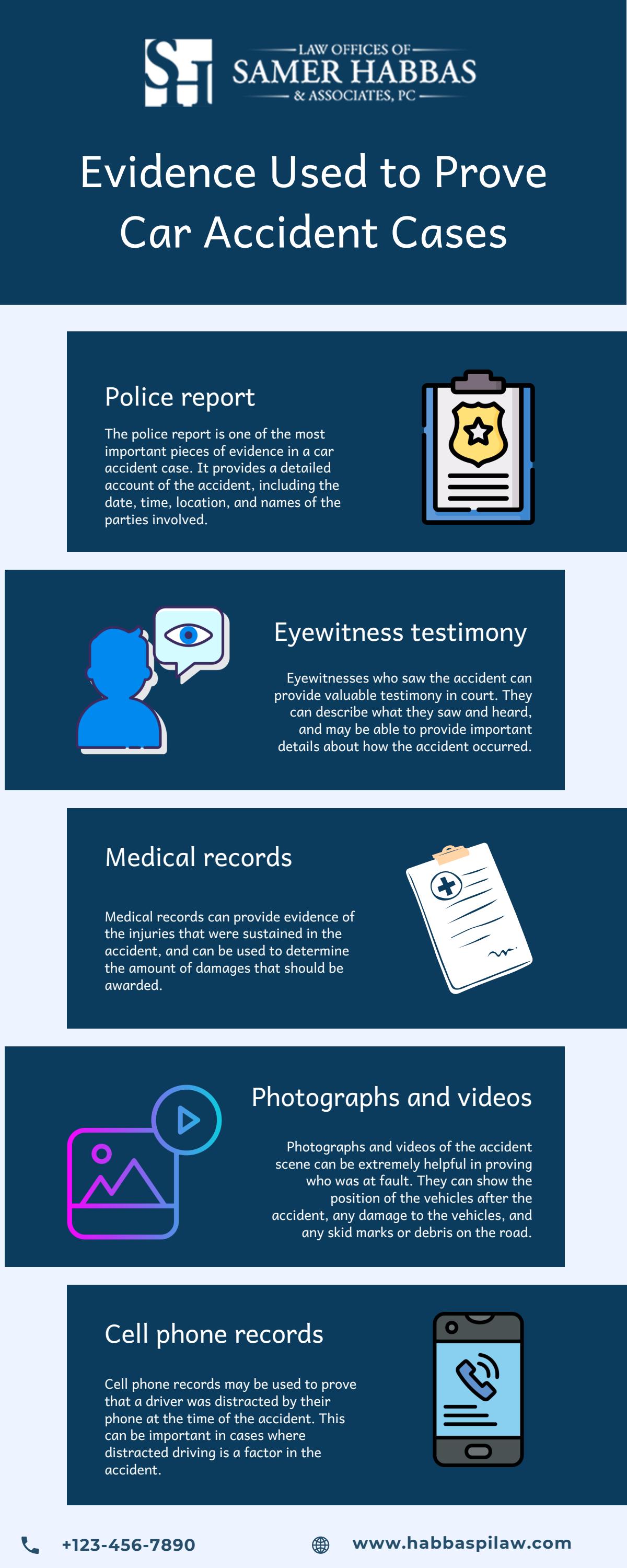 Evidence Used to Prove Car Accident Cases | Samer Habbas by Mike Jones ...