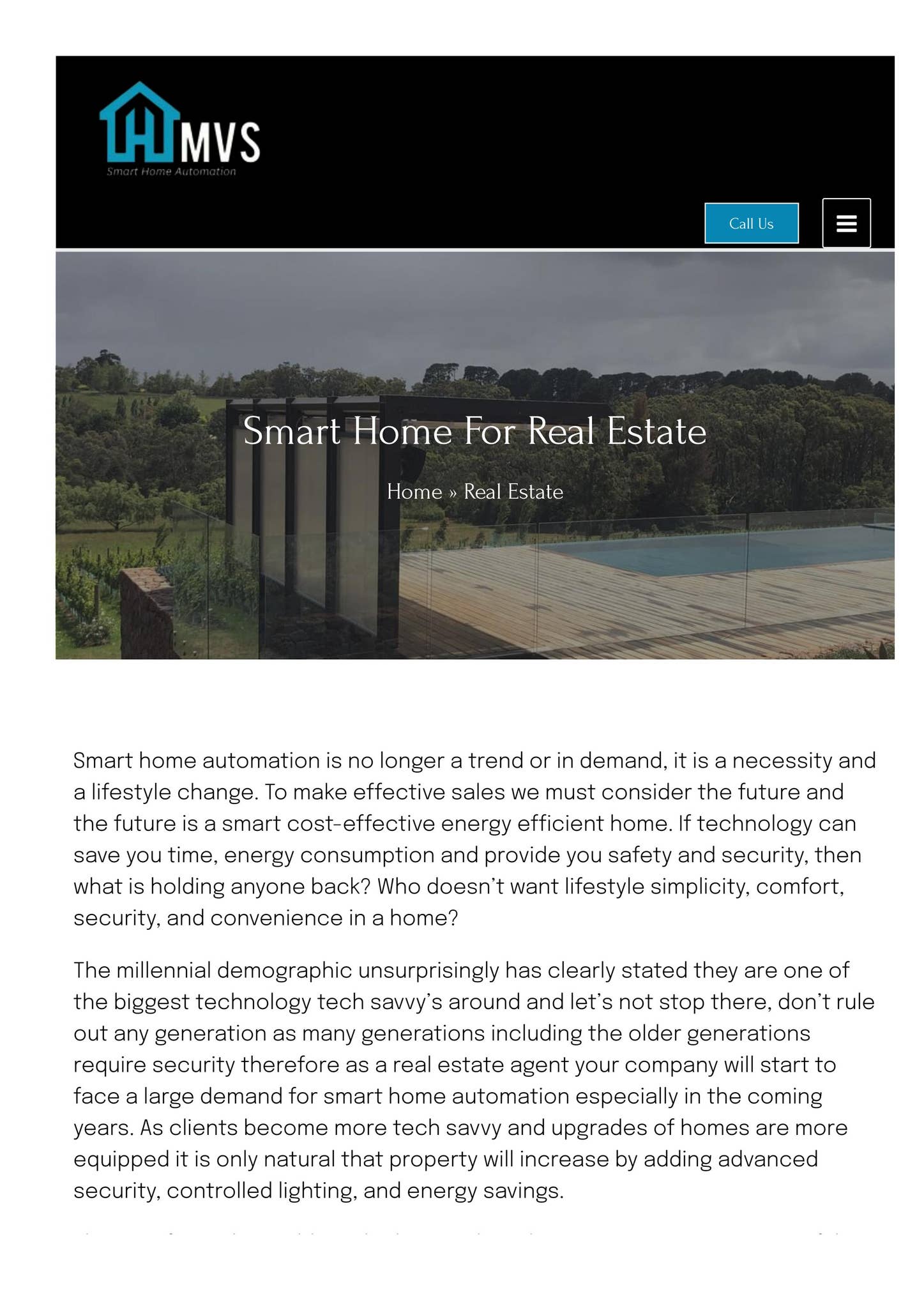 Smart Home Automation For Real Estate Melbourne by MVS - Issuu