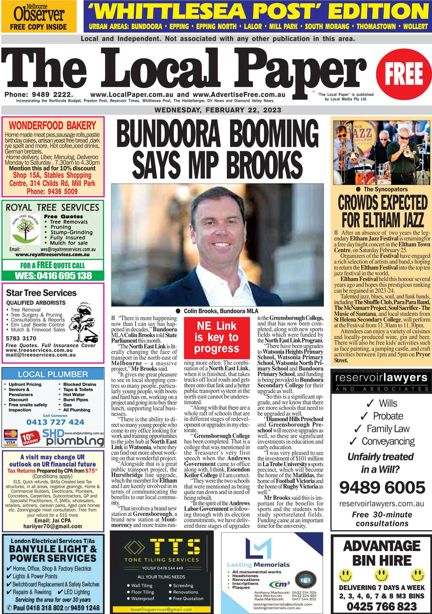 The Local Paper. Whittlesea Post Edition. Wed., Feb. 22, 2023 by Ash ...