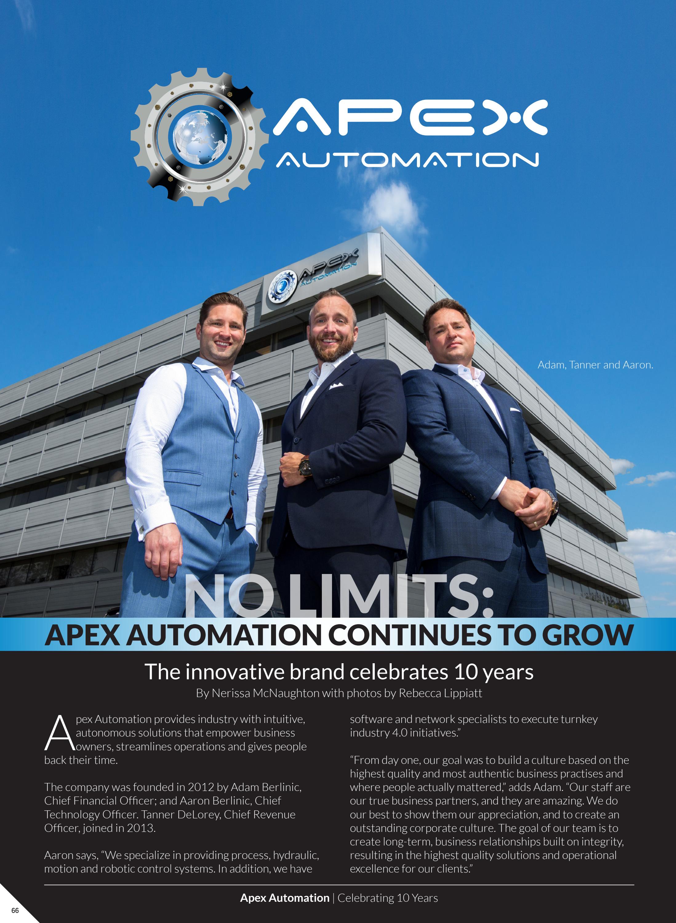 Apex Automation - Celebrating 10 years by Business in Calgary - Issuu