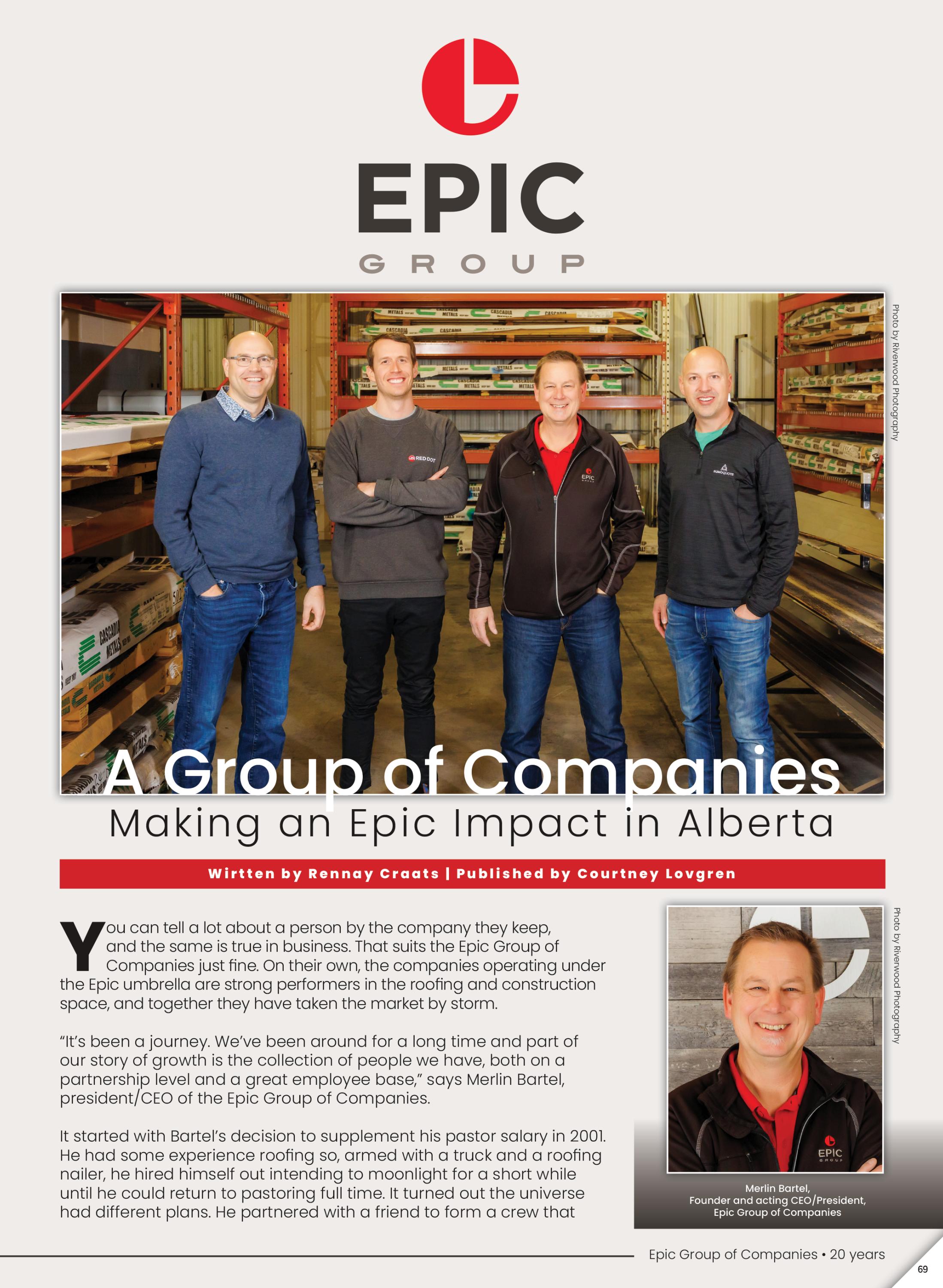 EPIC Group of Companies - Celebrating 20 years by Business in Calgary ...
