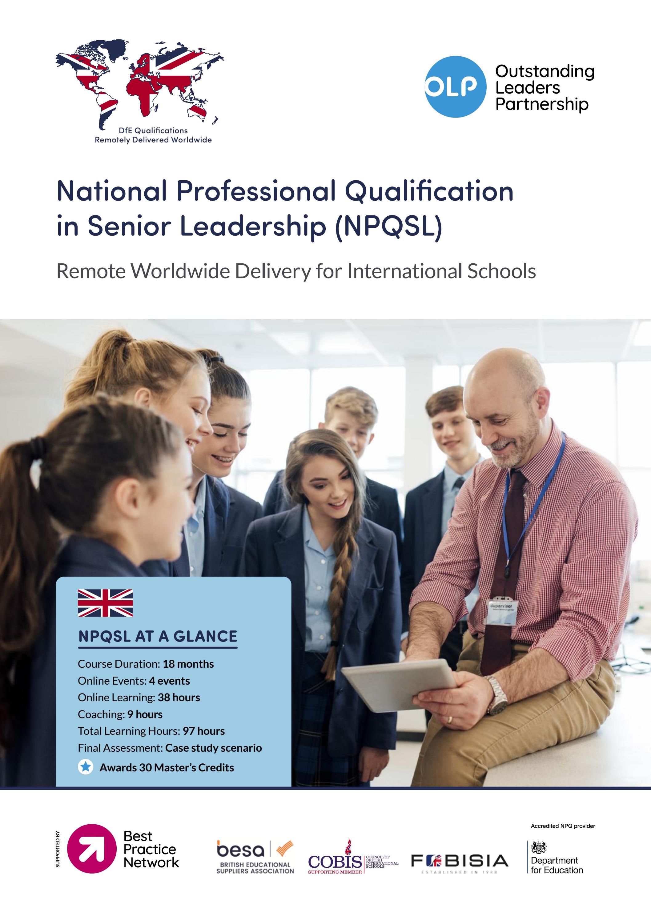 International NPQSL - NPQ for Senior Leadership by Best-Practice-Network - Issuu