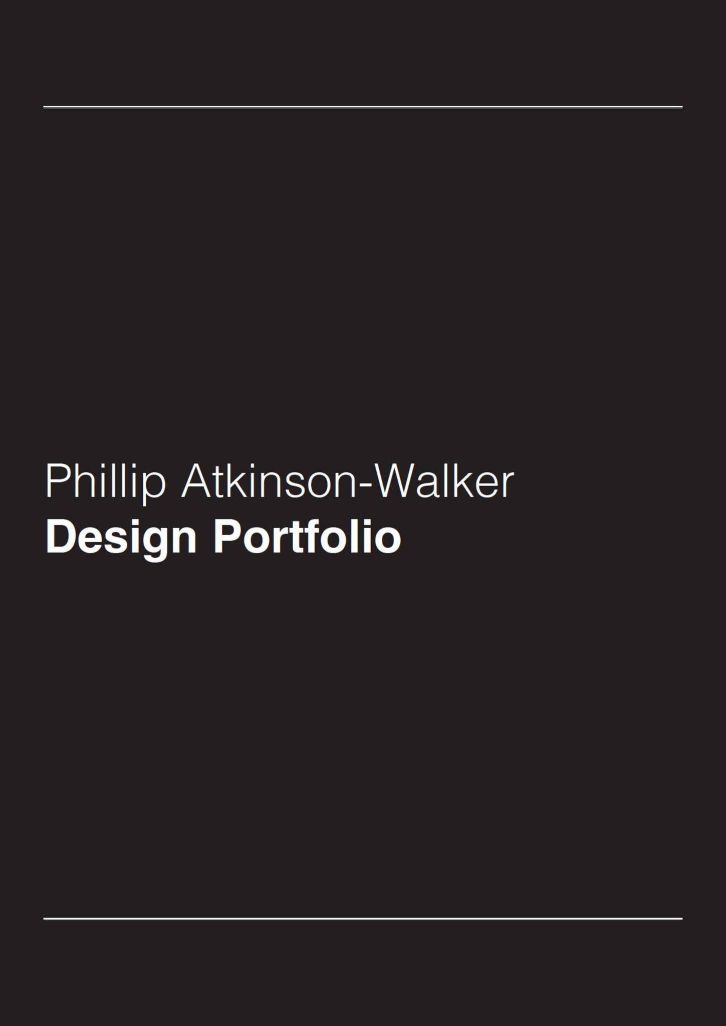 Phillip Atkinson-Walker | Portfolio by PhillyDesigns - Issuu