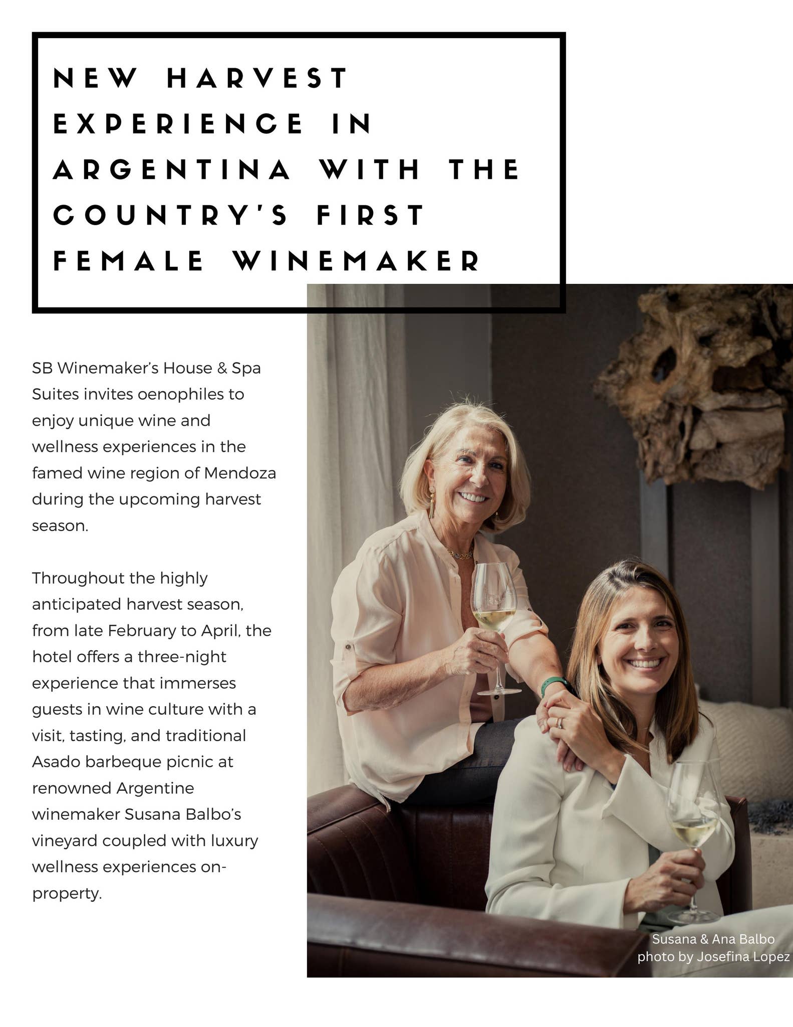 New Harvest Experience in Argentina with the Country’s First Female ...