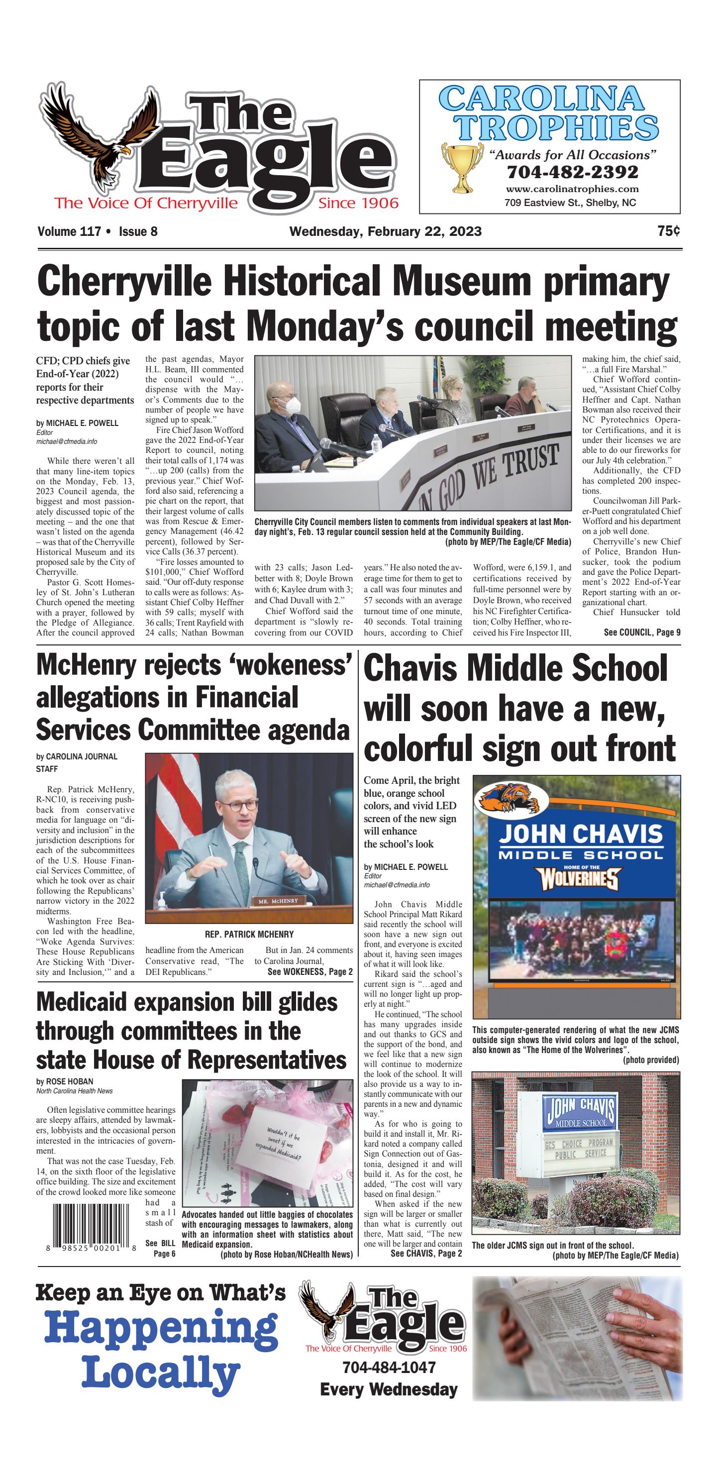 Cherryville Eagle 2-22-23 by Community First Media - Issuu