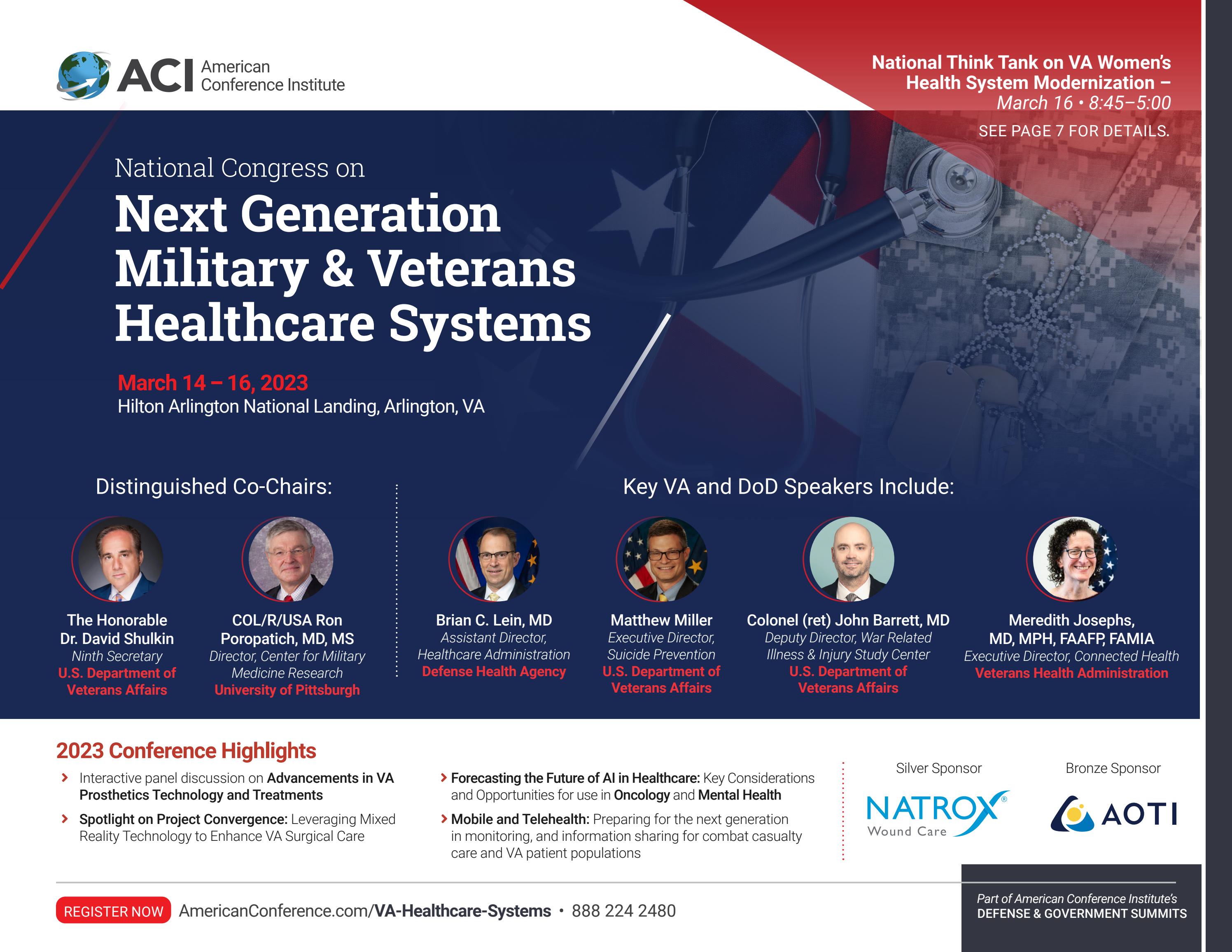 National Congress on Next Generation Military & Veterans Healthcare ...