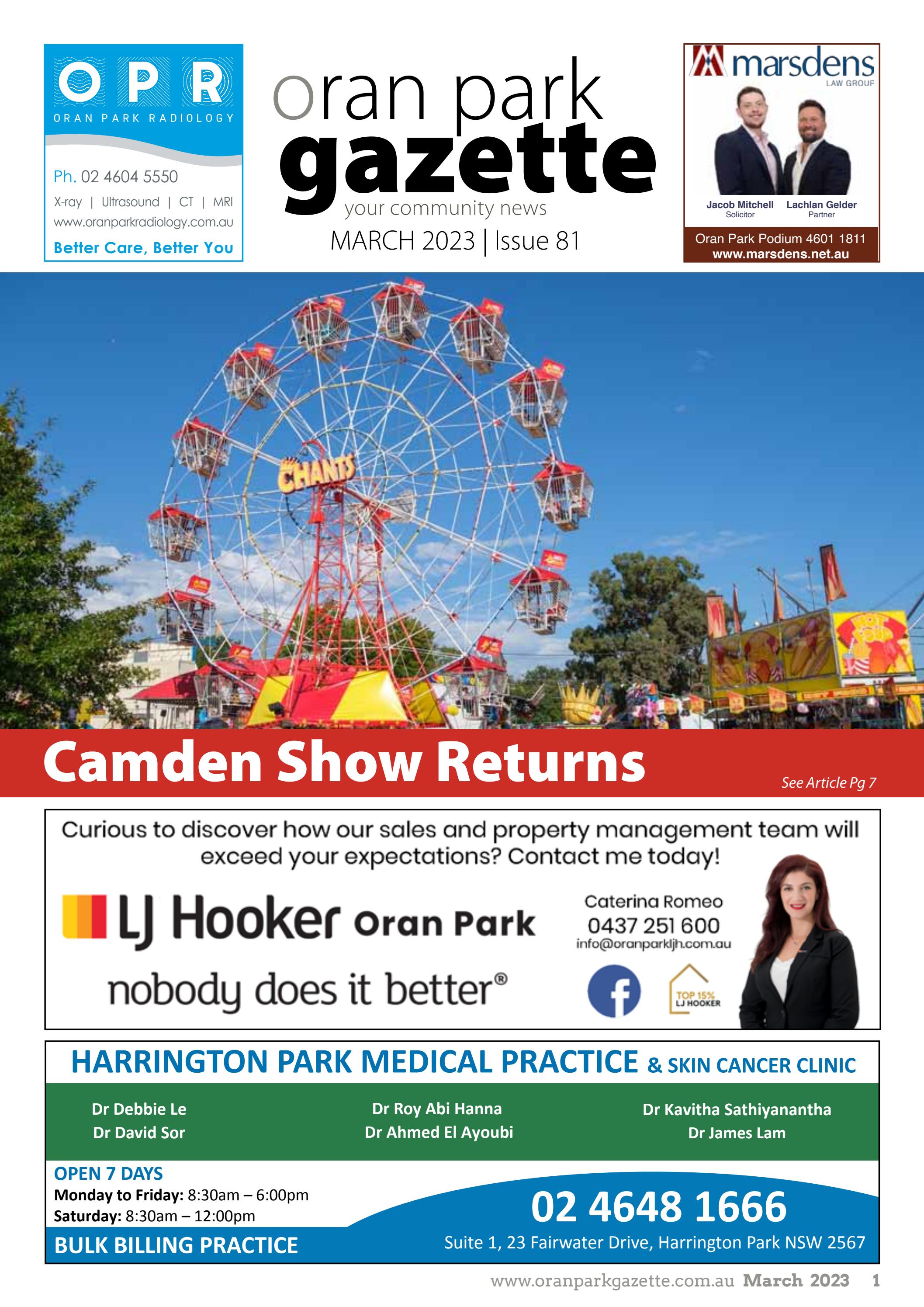 Oran Park Gazette March 2023 by District Gazette - Issuu