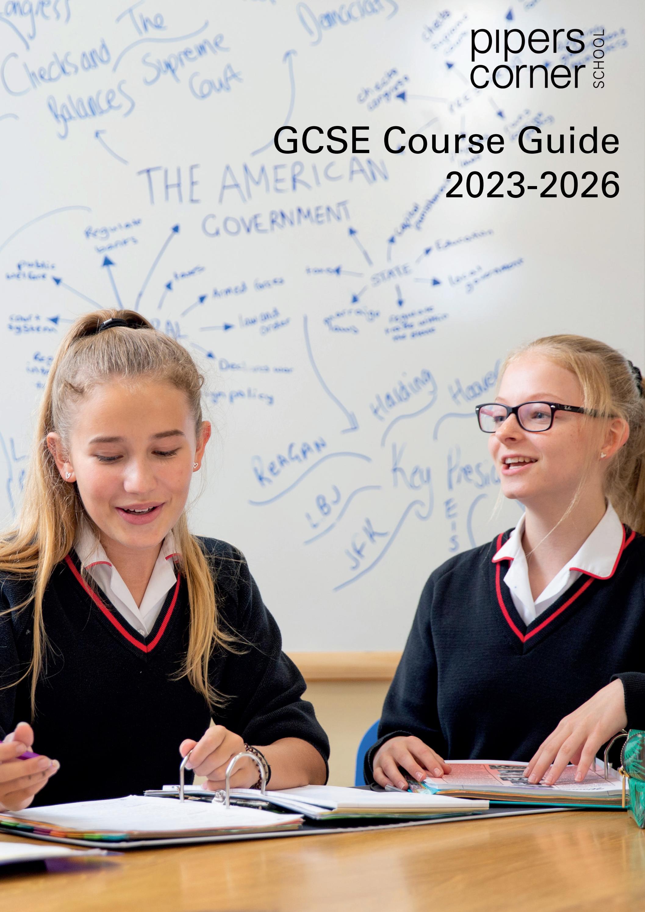GCSE Course Guide | 2023-2026 by Pipers Corner School - Issuu