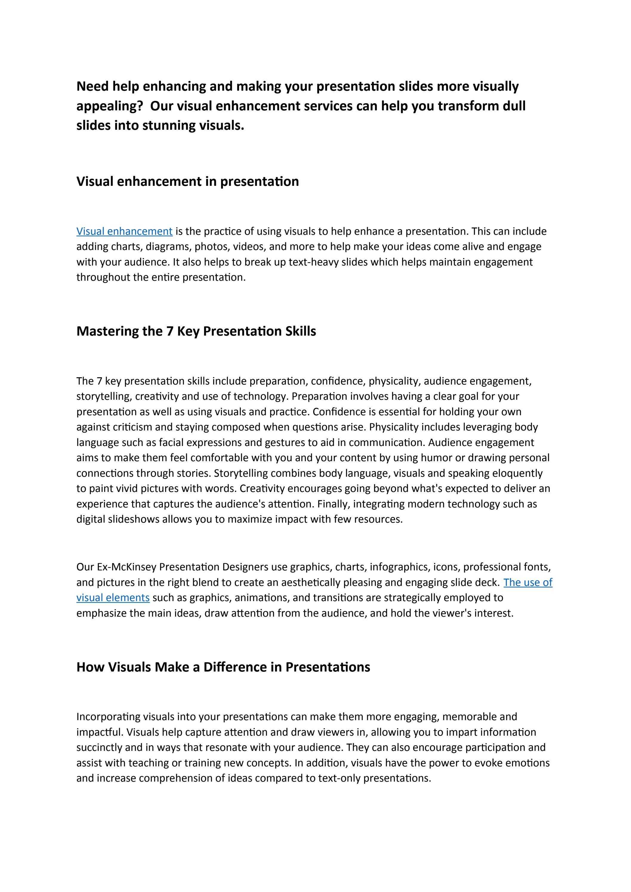 Visual enhancement in presentation by visualsculptors.com - Issuu