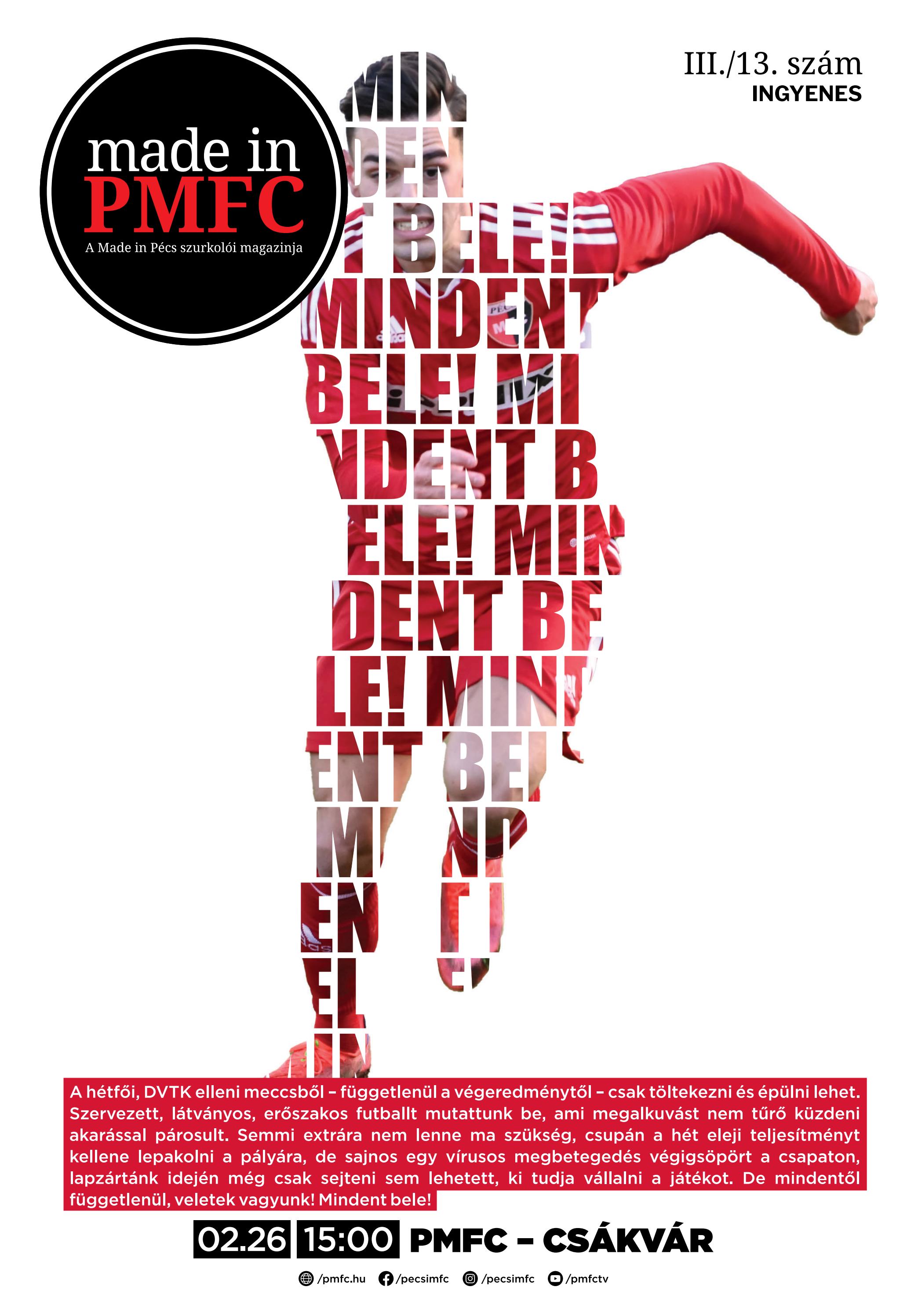 Made in PMFC III/13. by Made in Pécs - Issuu