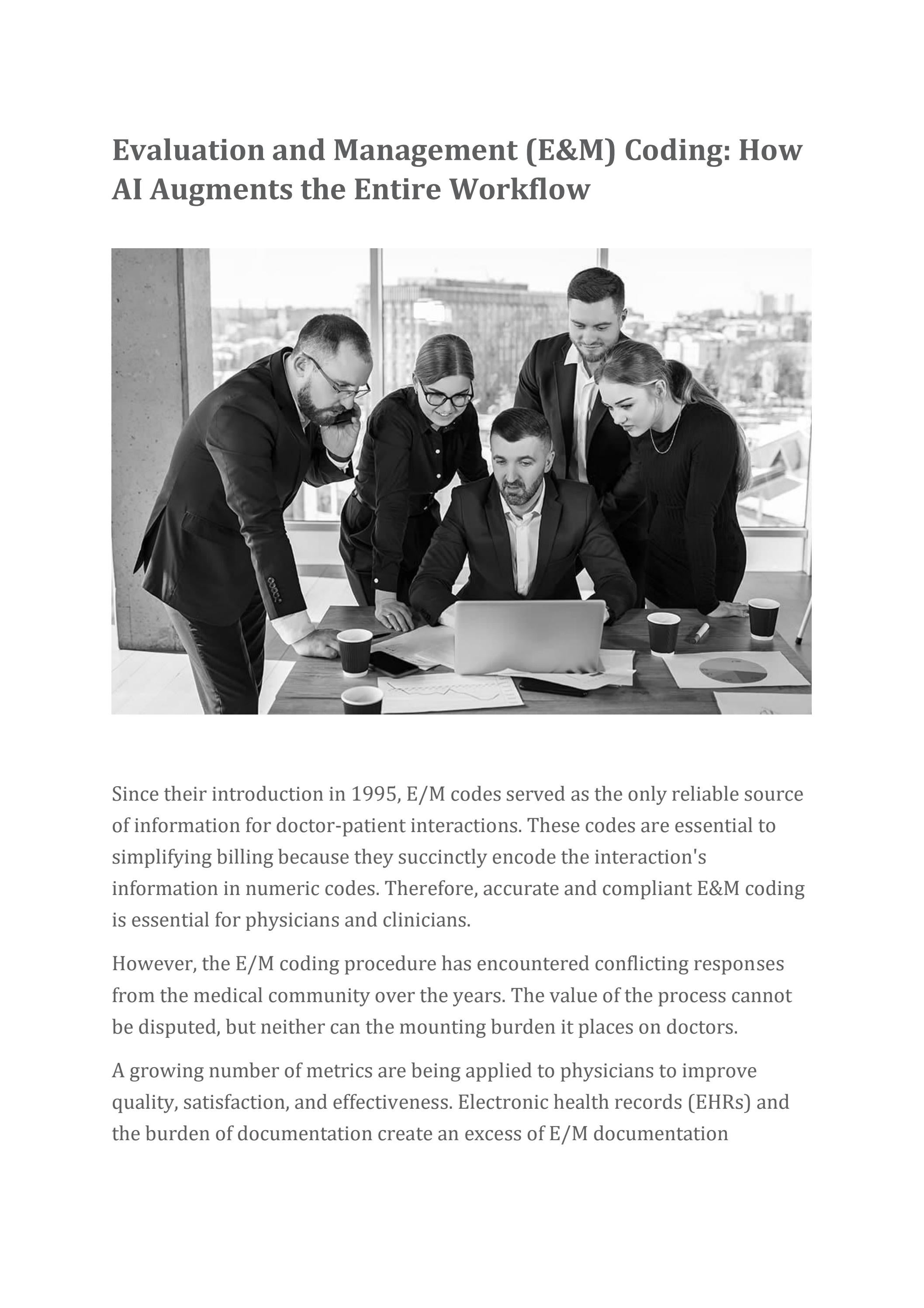 Evaluation And Management E M Coding How AI Augments The Entire Evaluation And Management E M Coding How AI Augments The Entire
