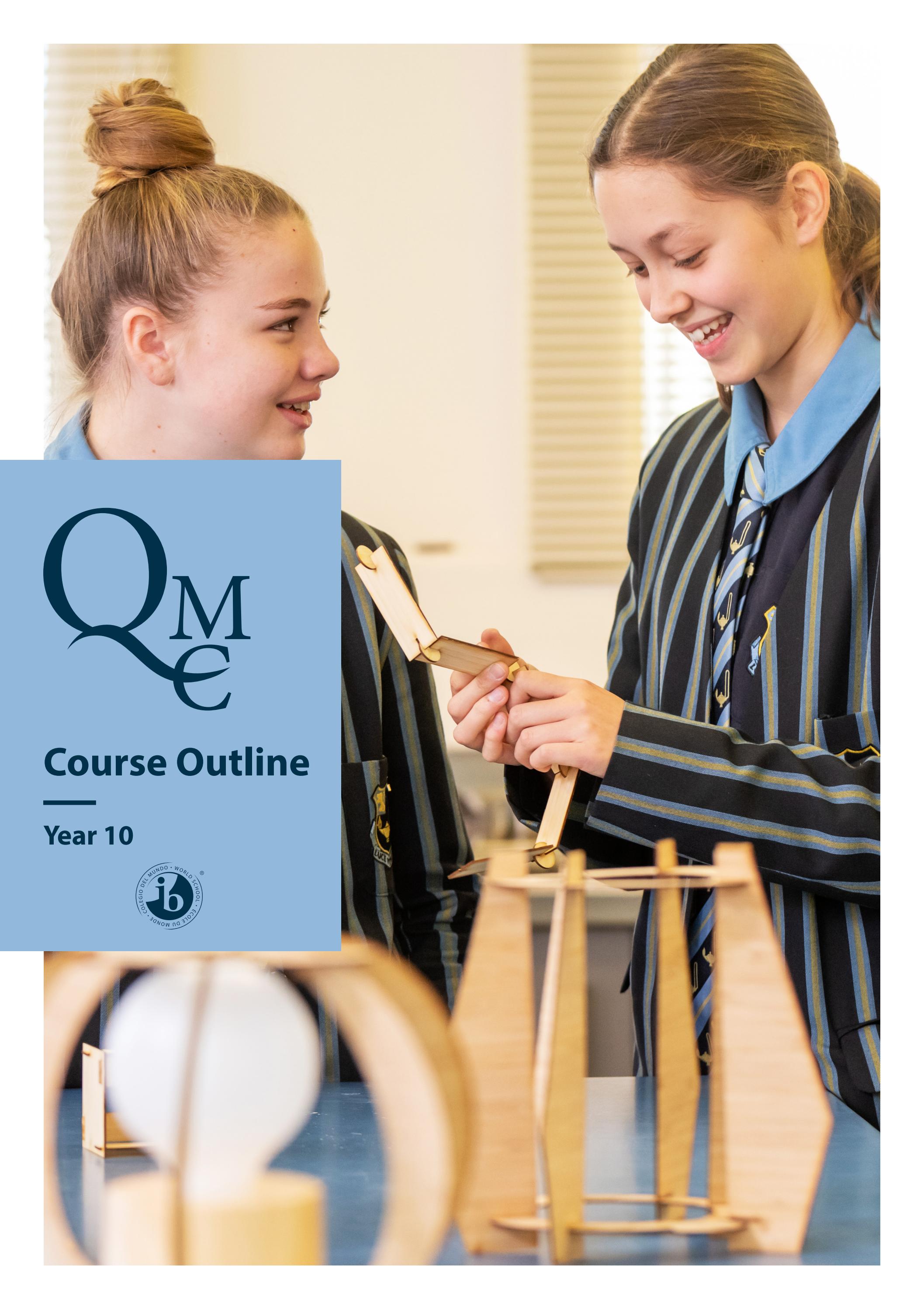 QMC Course Outline Booklet Year 10 2023 by QueenMargaretCollege - Issuu