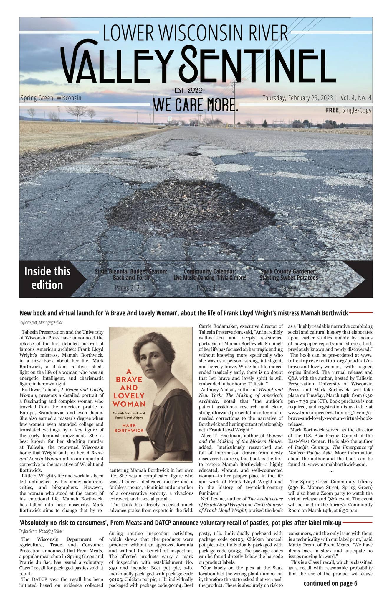 Valley Sentinel - 02-23-2023 by Valley Sentinel - Issuu