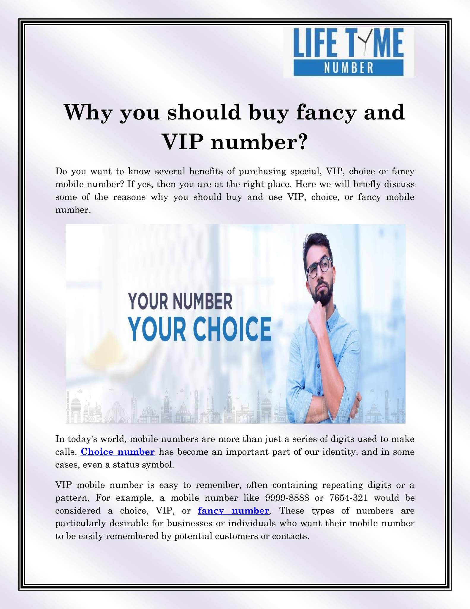 Choice Number by lifetimenumber - Issuu
