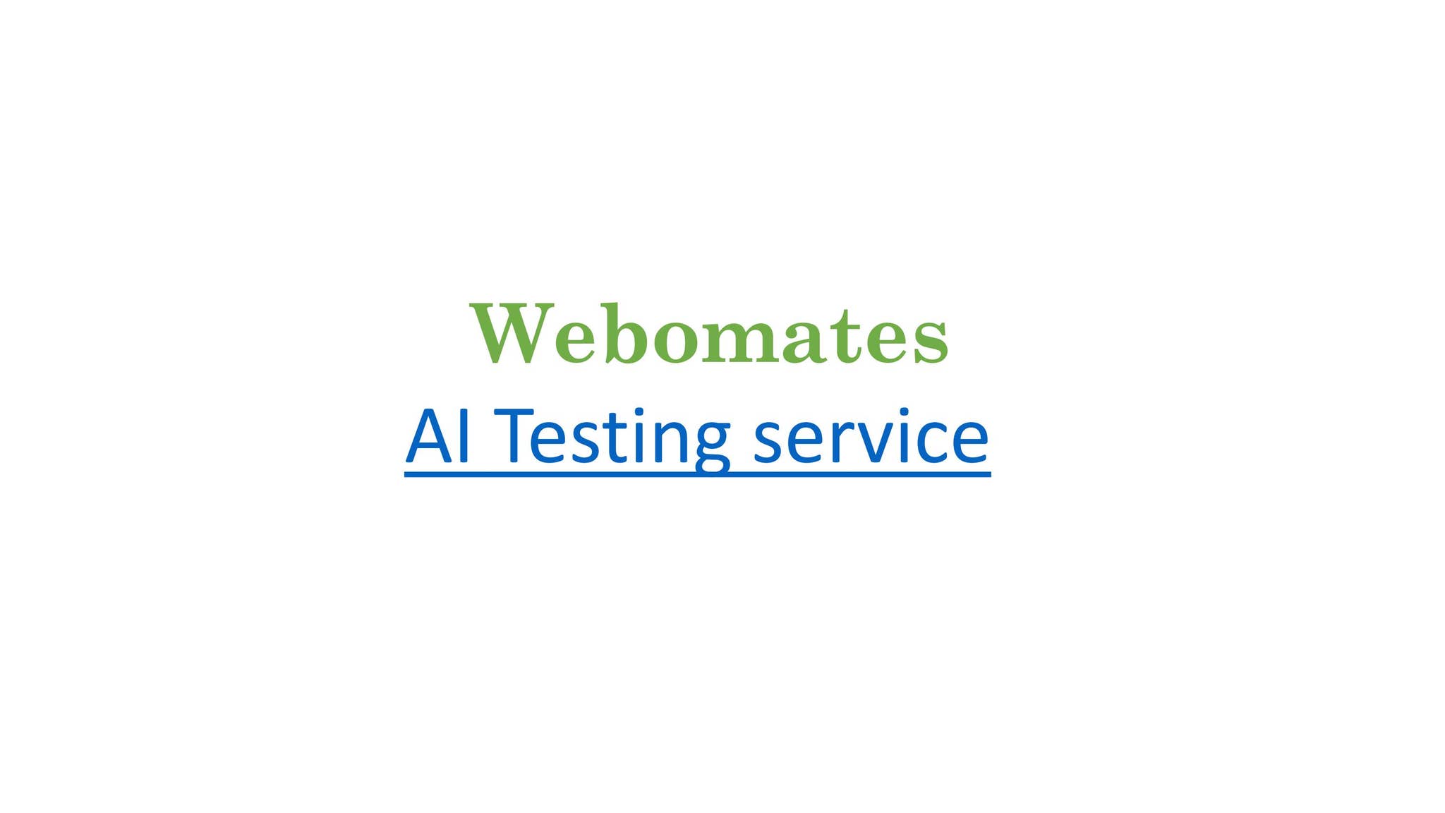 AI Testing service by Webomates INC - Issuu