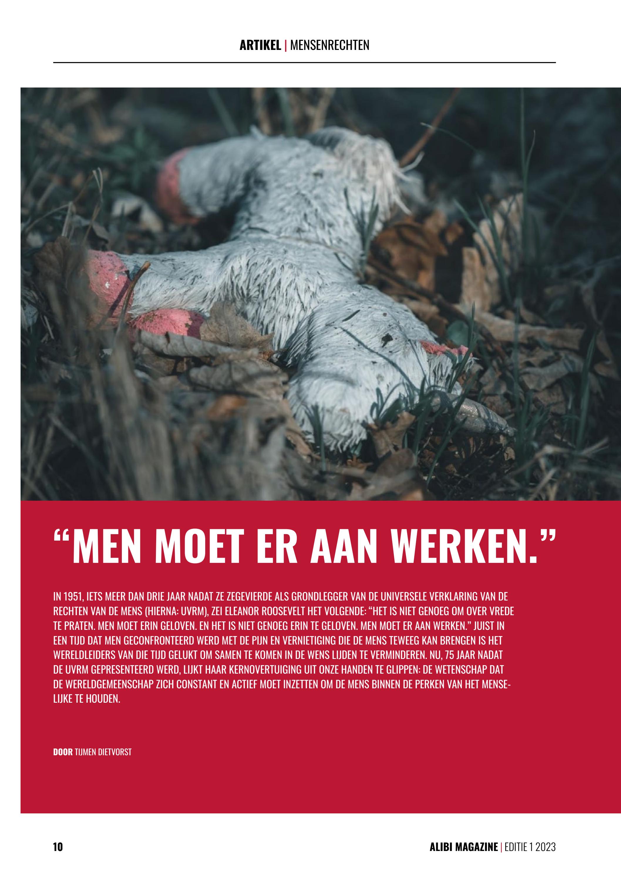 Men moet er aan werken by ALIBI Magazine - Issuu
