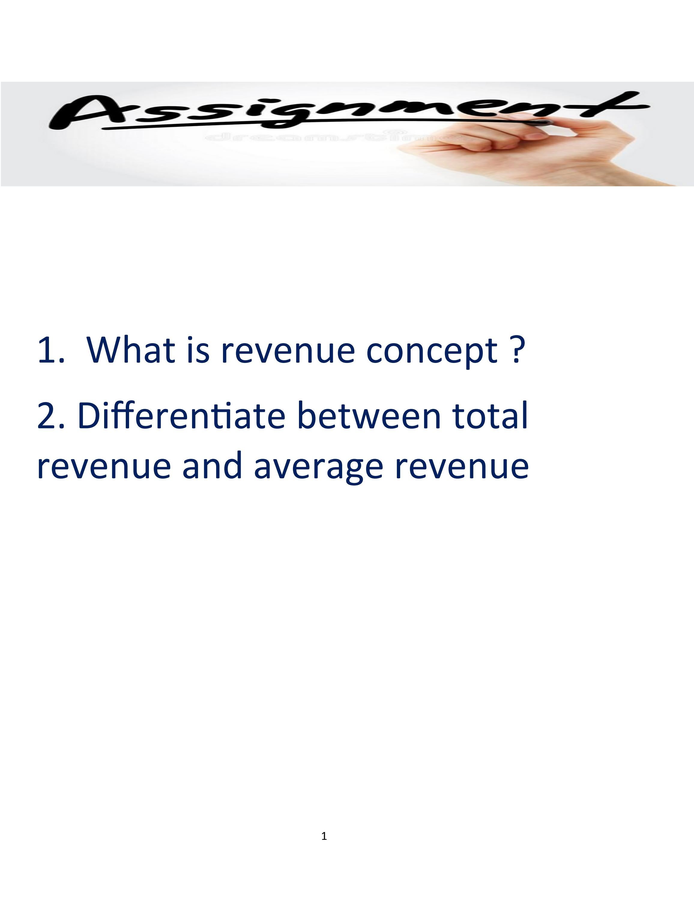 ASSIGNMENT ON REVENUE CONCEPT by Gra chef - Issuu