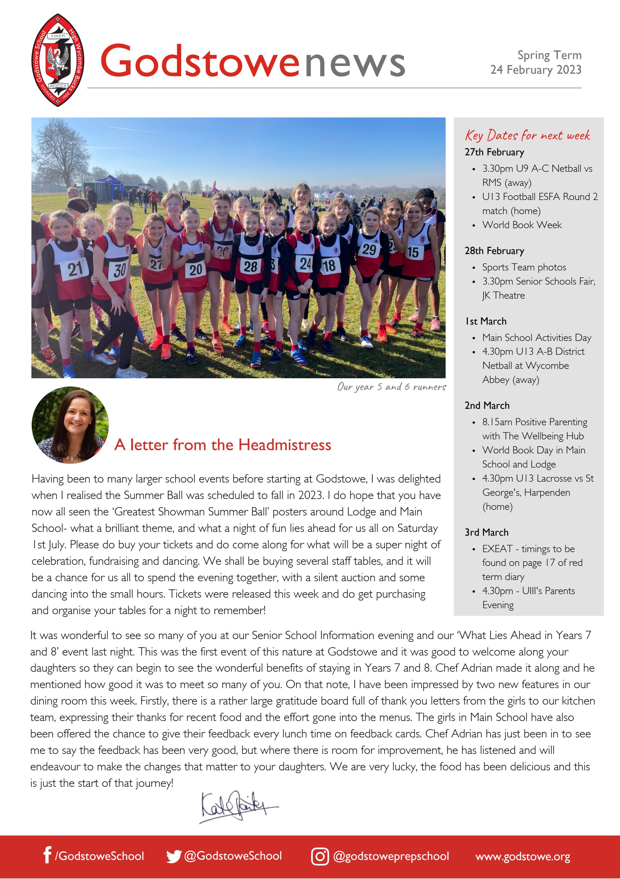 Godstowe News: Spring Term 24/2 by GodstowePrep - Issuu