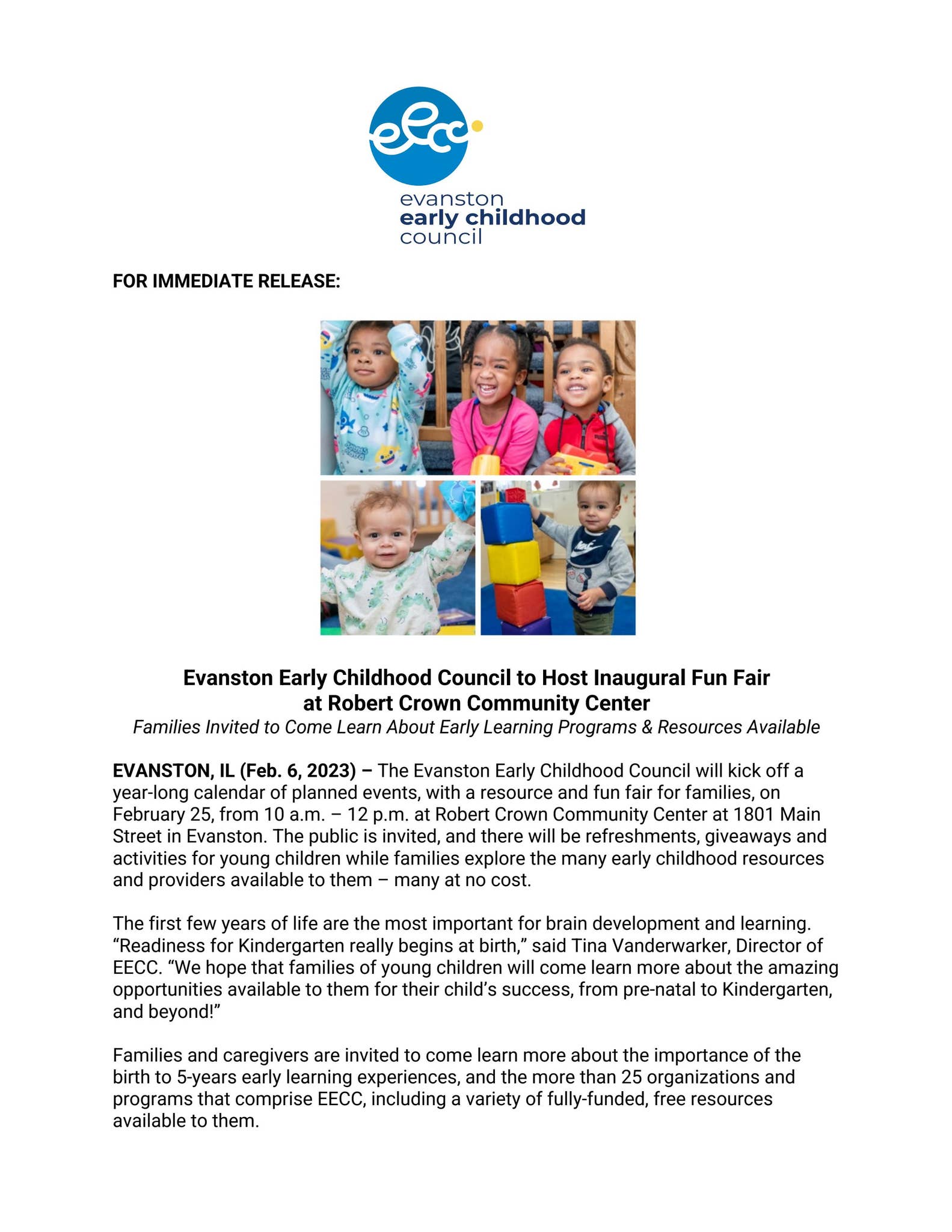 EECC Fun Fair at Robert Crown | Press Release by ...