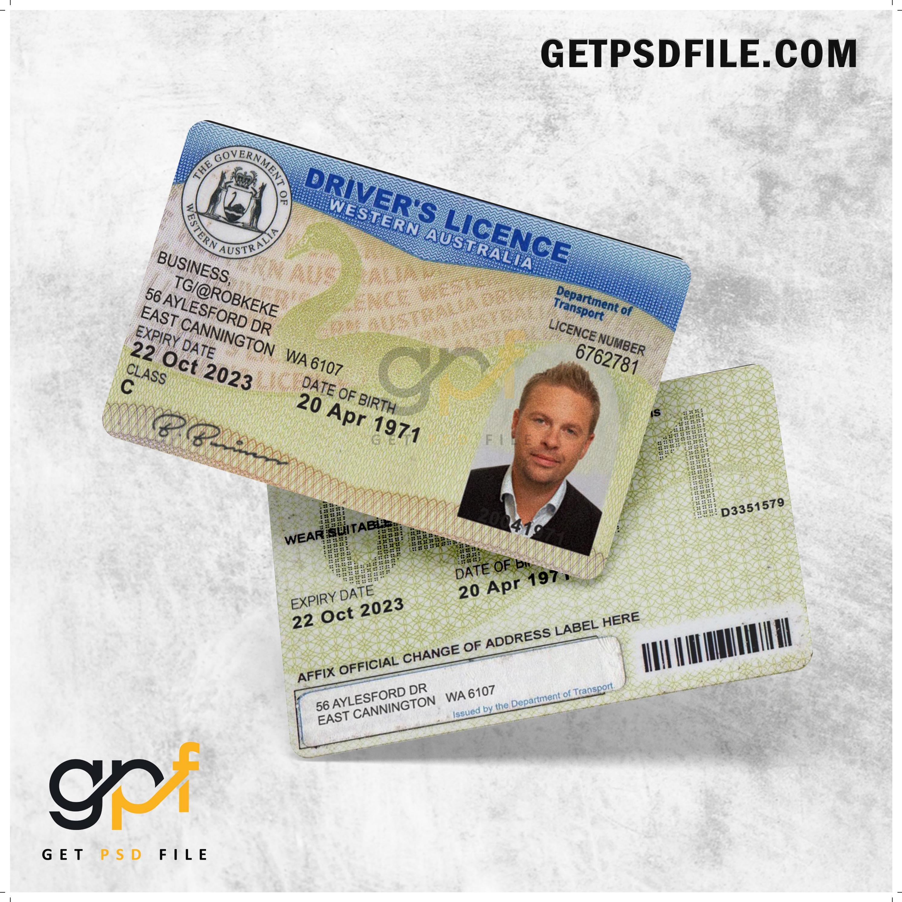 Australia Driver License Psd Template Download By Getpsdfile Issuu