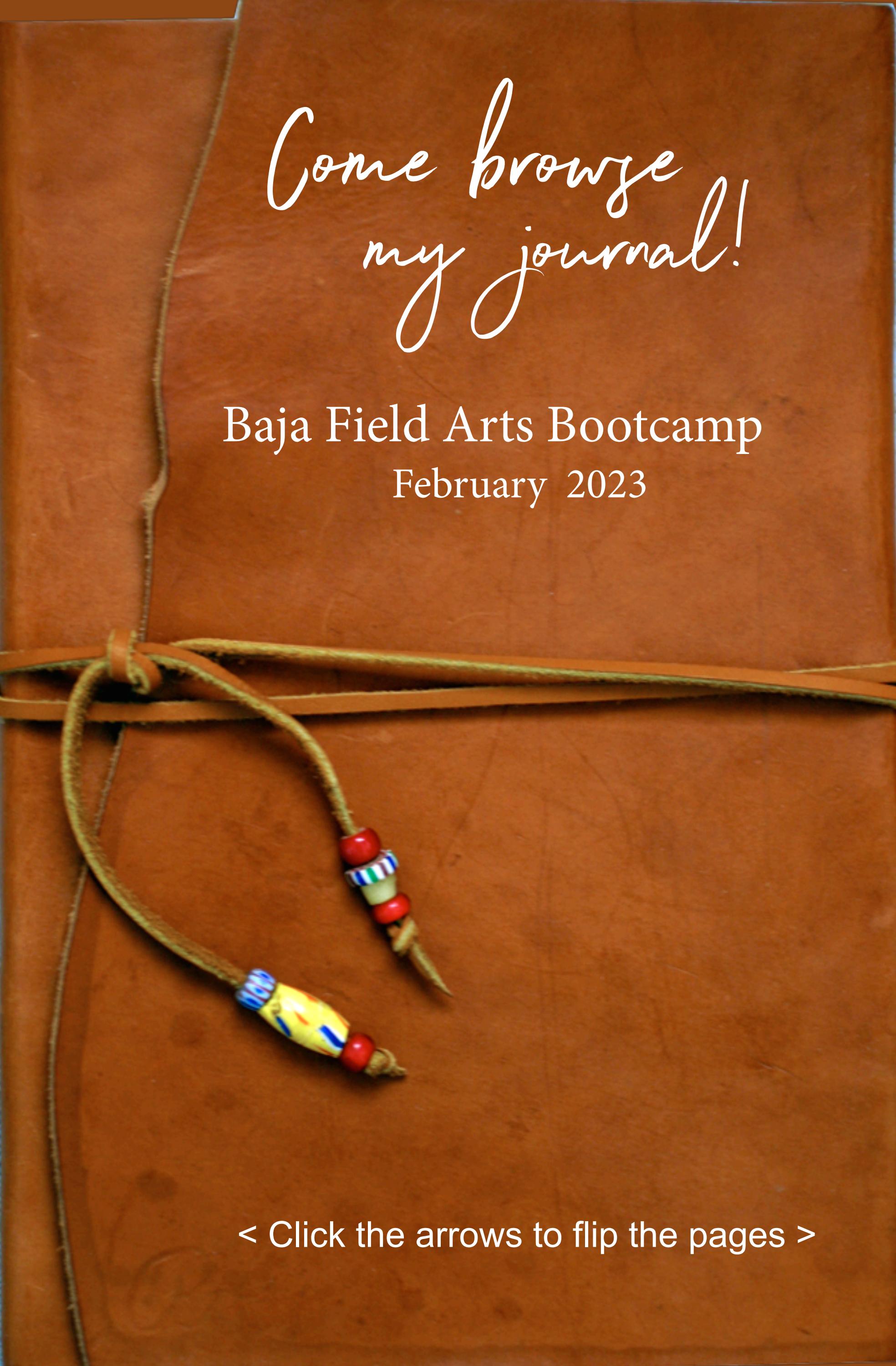 Baja Field Arts Bootcamp Journal Pages by exploringoverland - Issuu