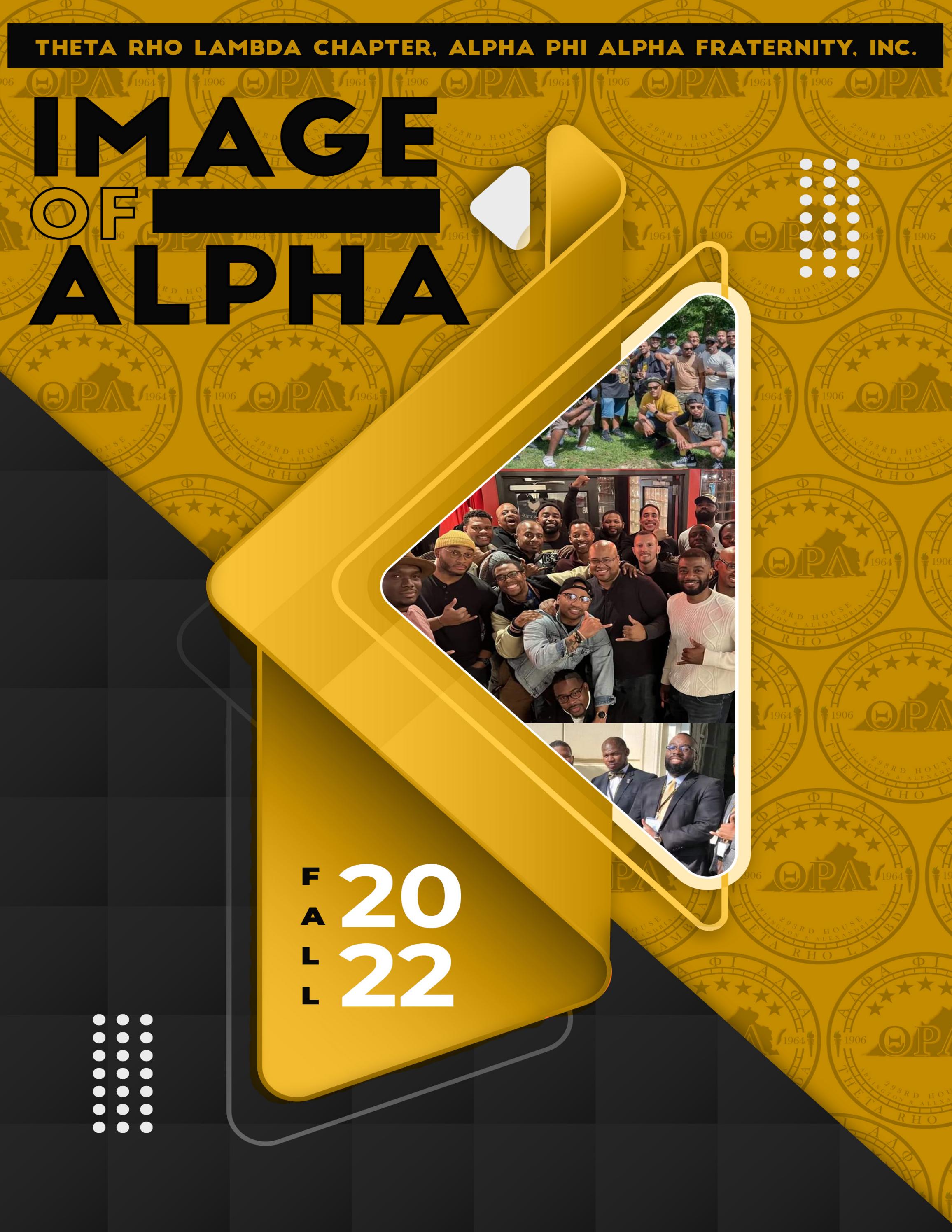 The Image of Alpha (Fall 2022) by Theta Rho Lambda Chapter of Alpha Phi Alpha Fraternity, Inc ...