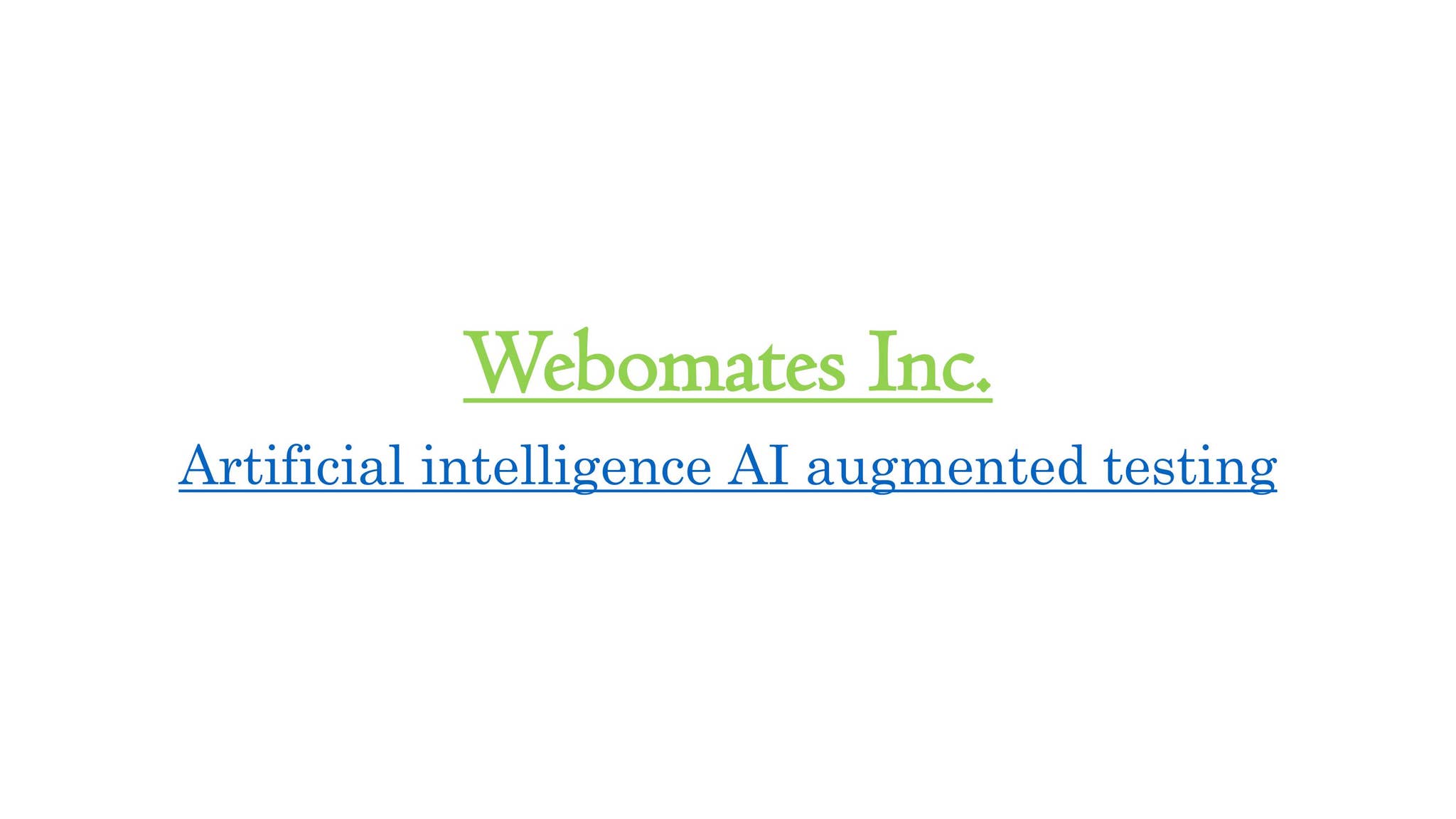 Artificial intelligence AI augmented testing by Webomates INC - Issuu