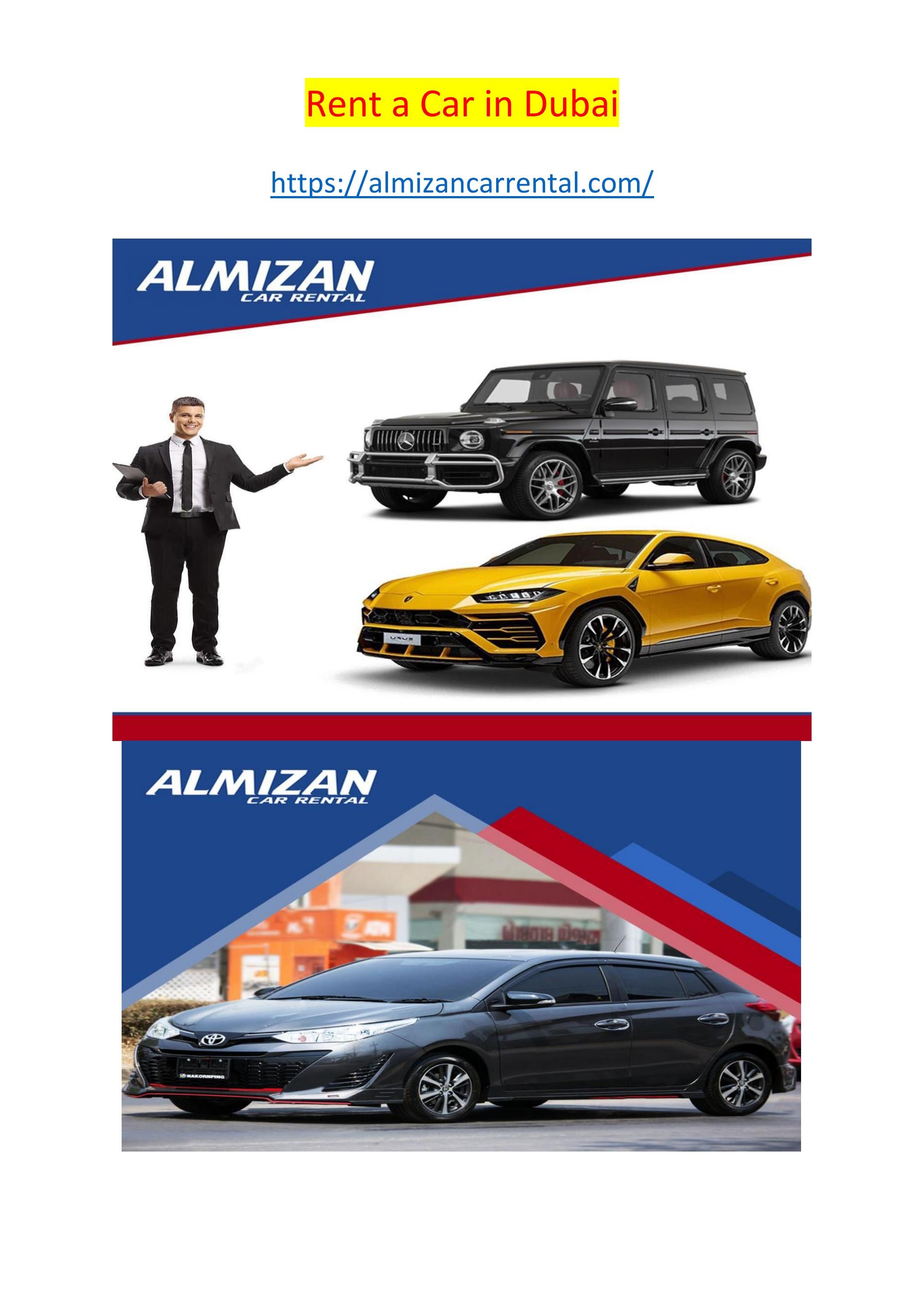 Al Mizan Car Rental Dubai by Al Mizan Car Hire Dubai - Issuu