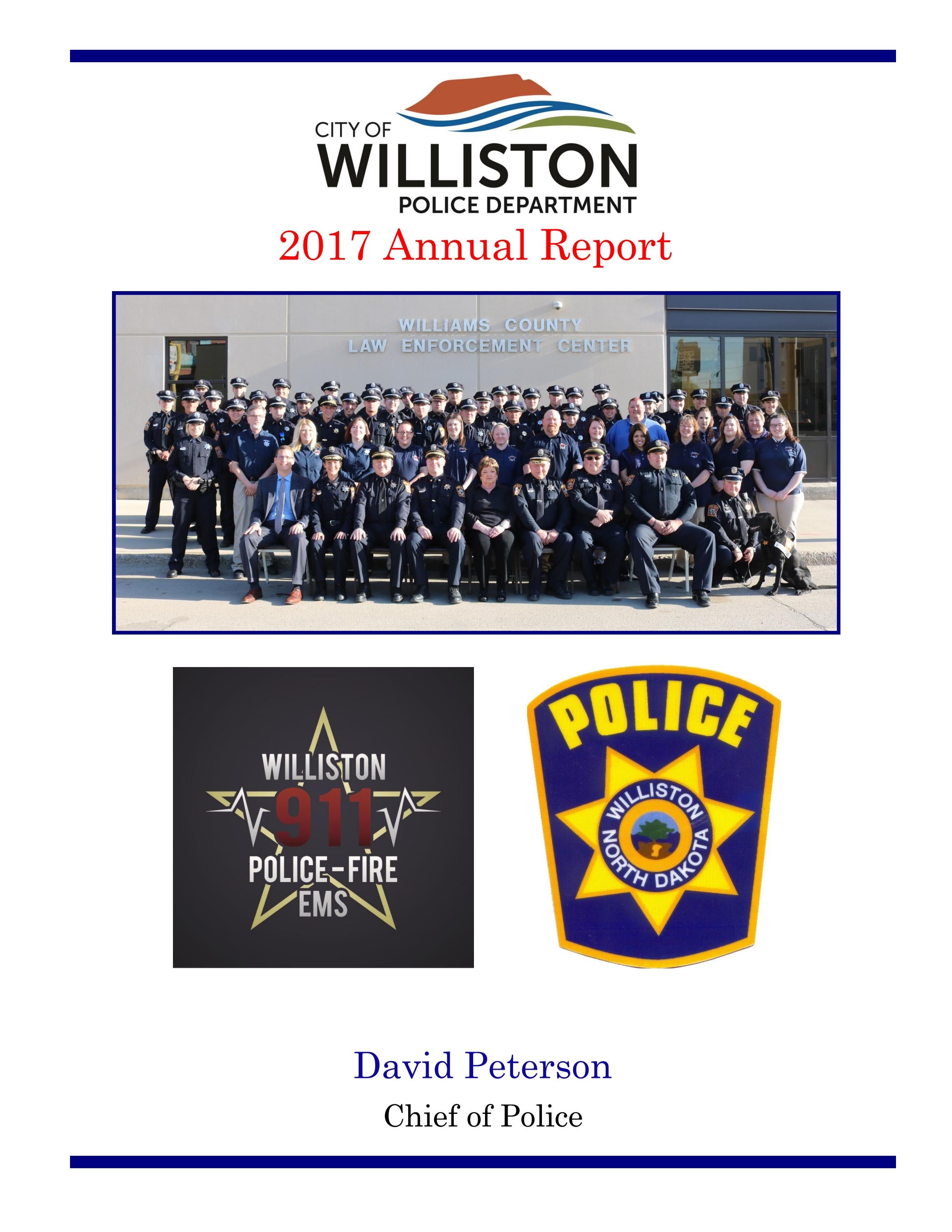 2017 Annual Report - Williston Police Department by WillistonNDPD - Issuu