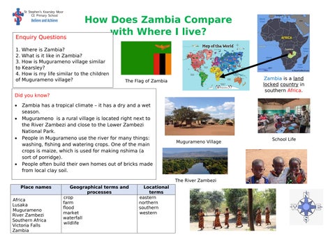 Zambia knowledge organiser by Schudio - Issuu