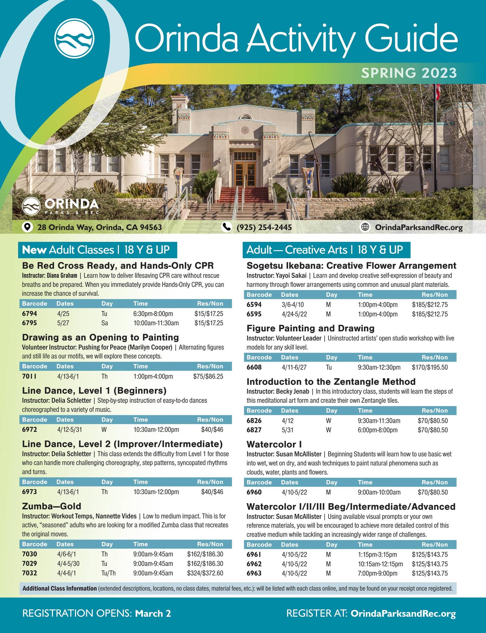 Orinda Activity Guide, Spring 2023 by City of Orinda - Issuu