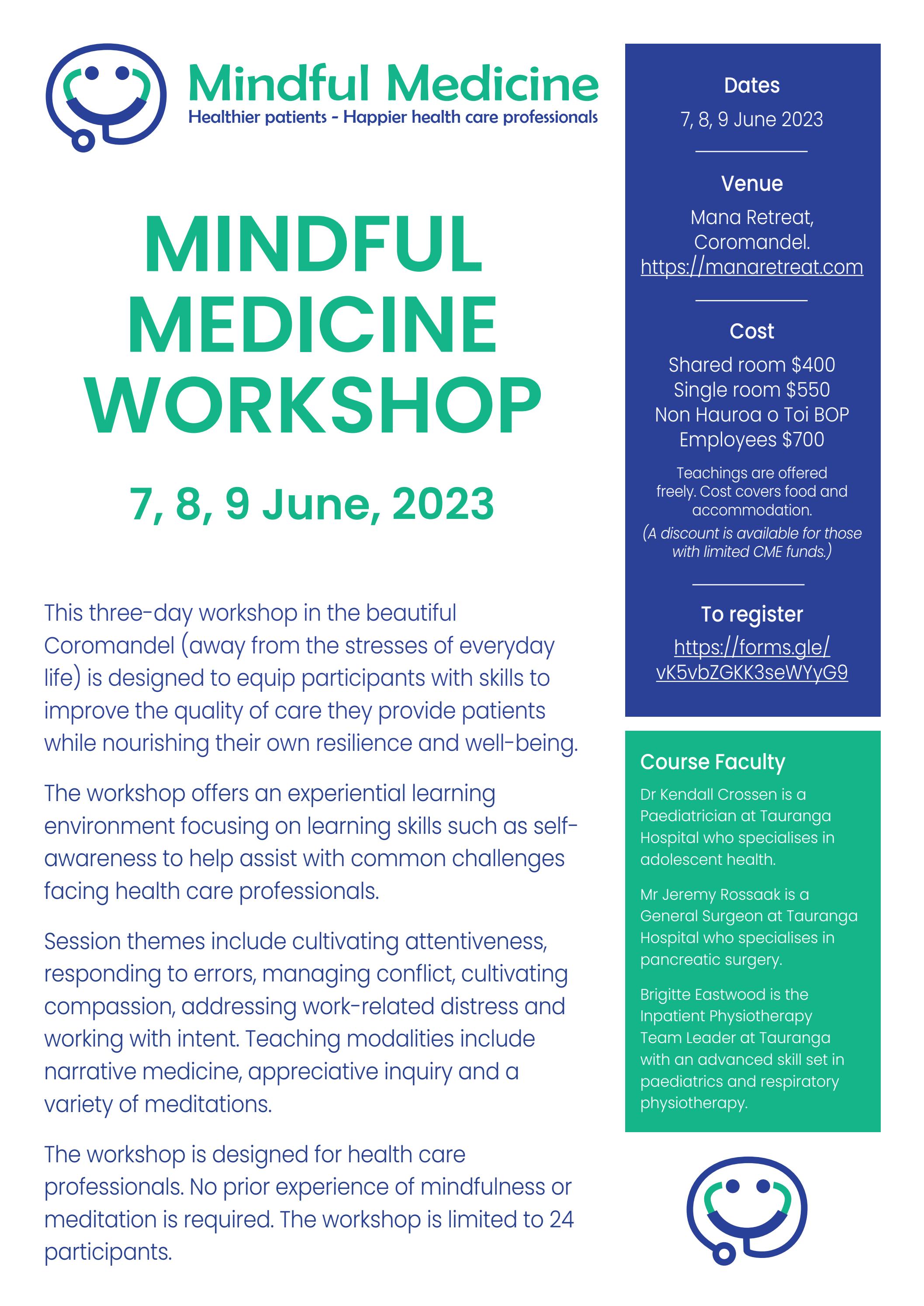Mindful Medicine A4 flyer June 2023 by WBOP PHO - Issuu
