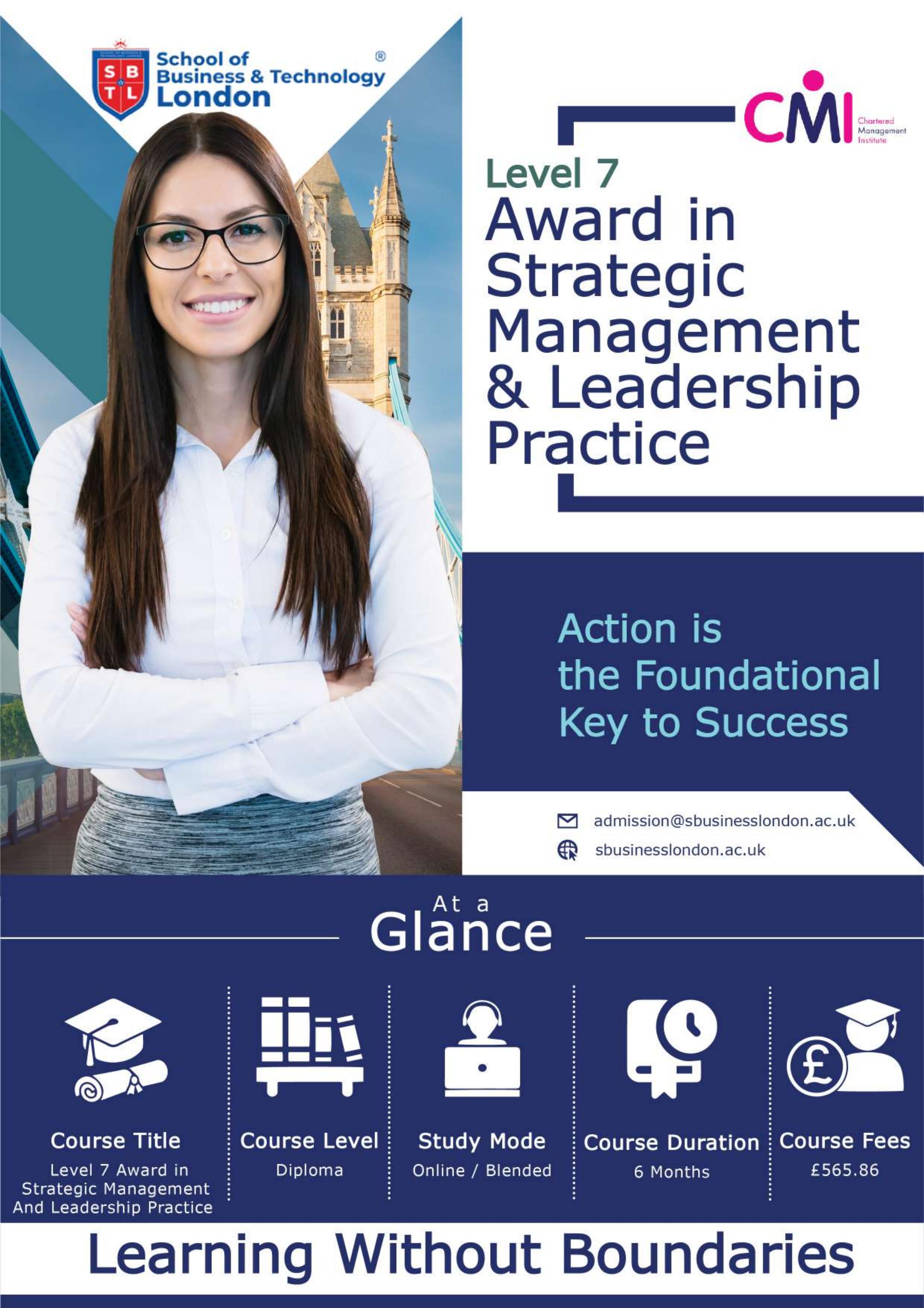 CMI Level 7 Award in Strategic Management and Leadership practice by ...