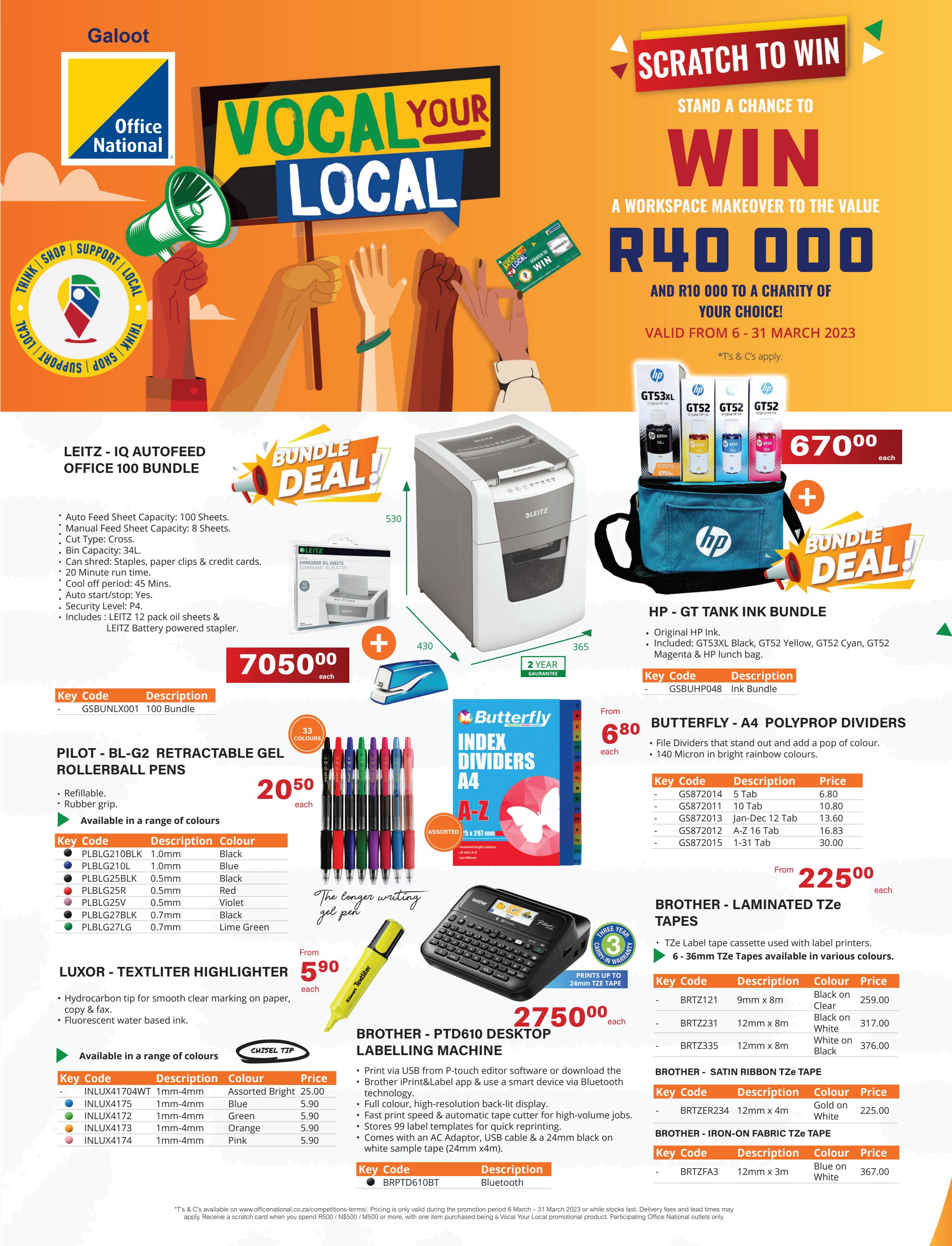 Vocal Your Local Broadsheet-2023 | Galoot by OfficeNationalAfrica - Issuu