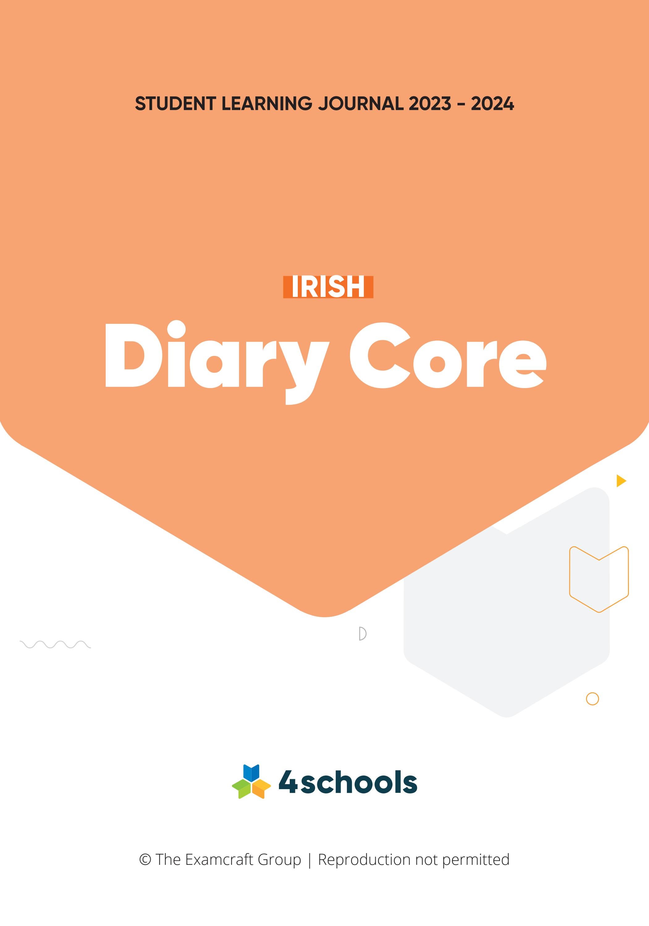 Student Learning Journal - Diary Core - Irish by The Examcraft Group ...