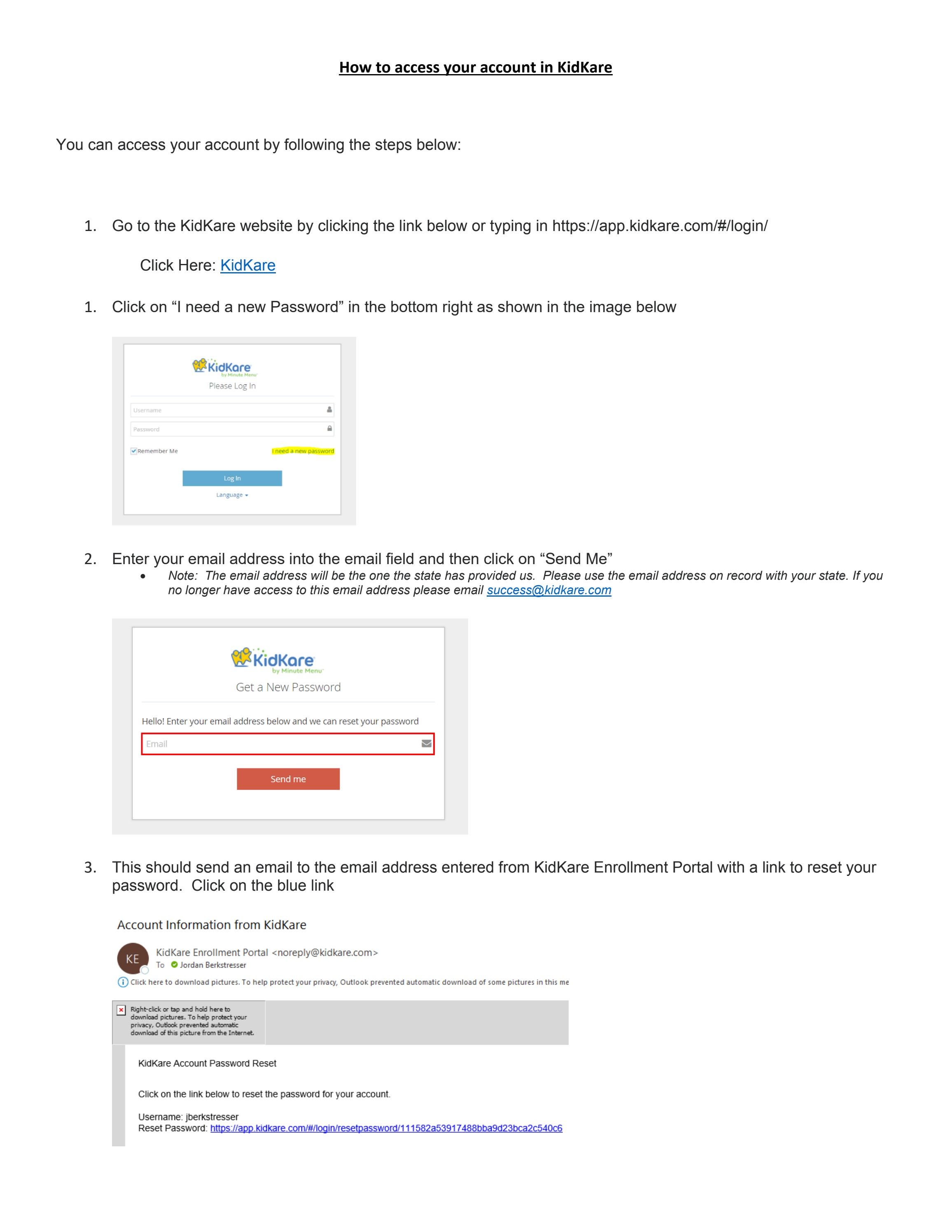 How to login to KidKare for the first time by KidKare by Minute Menu ...