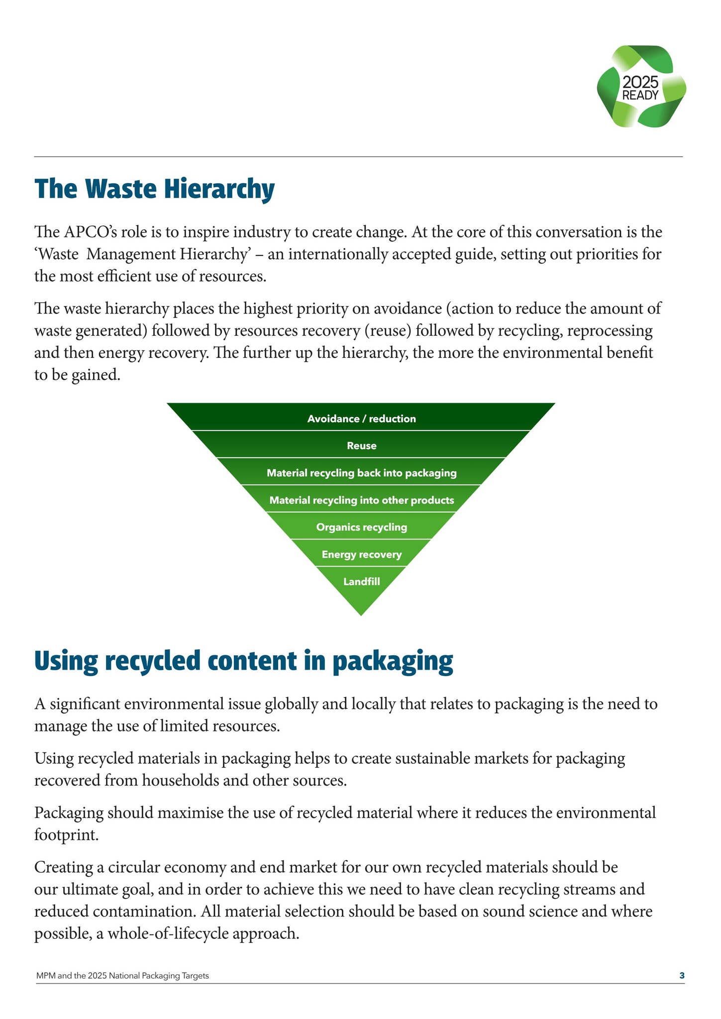 MPM 2025 National Packaging Targets by MPM Marketing Services ...