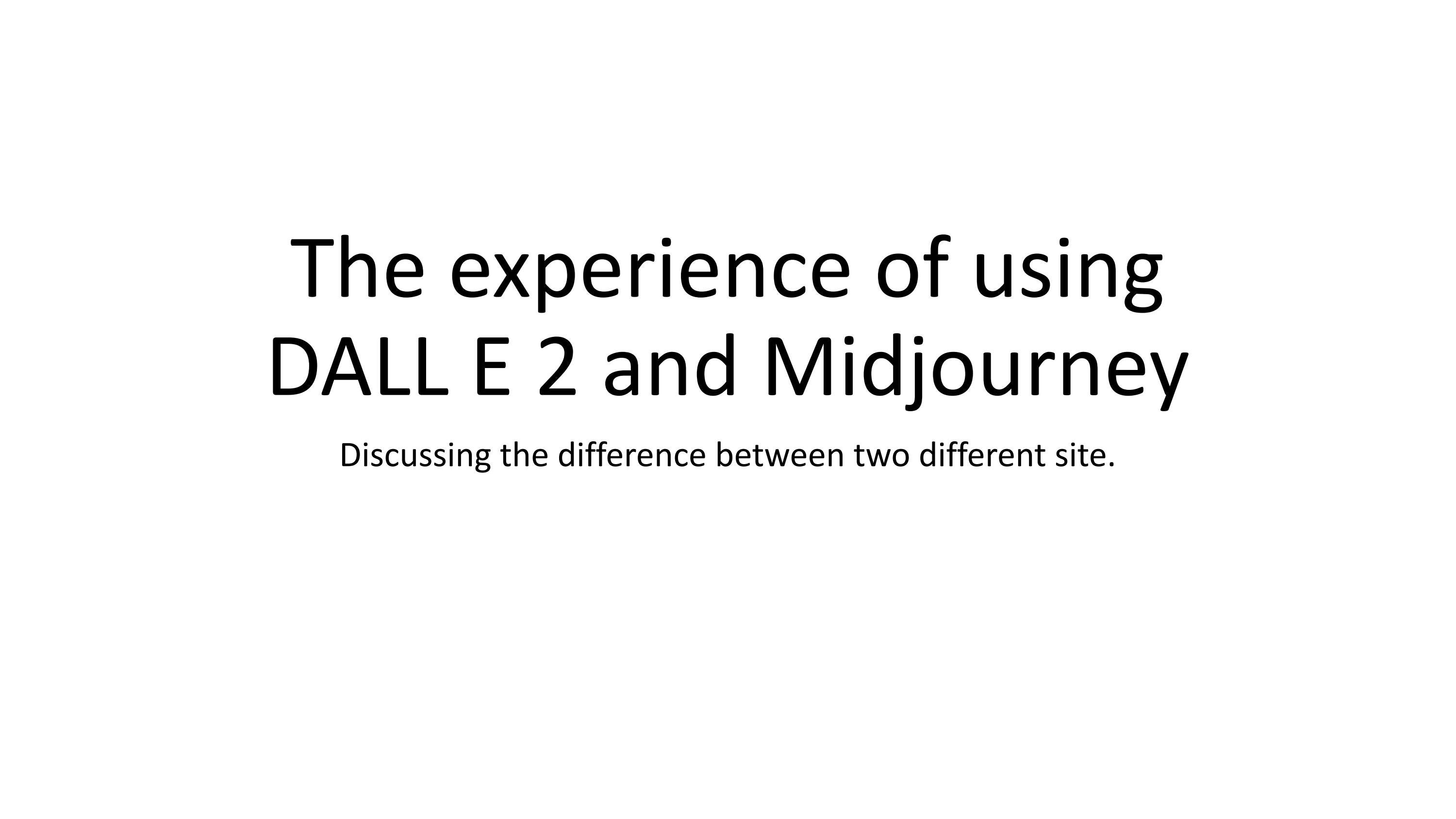 The experience of using AI__ DALLE2 and Midjourney by 27 黃鈺翔 - Issuu