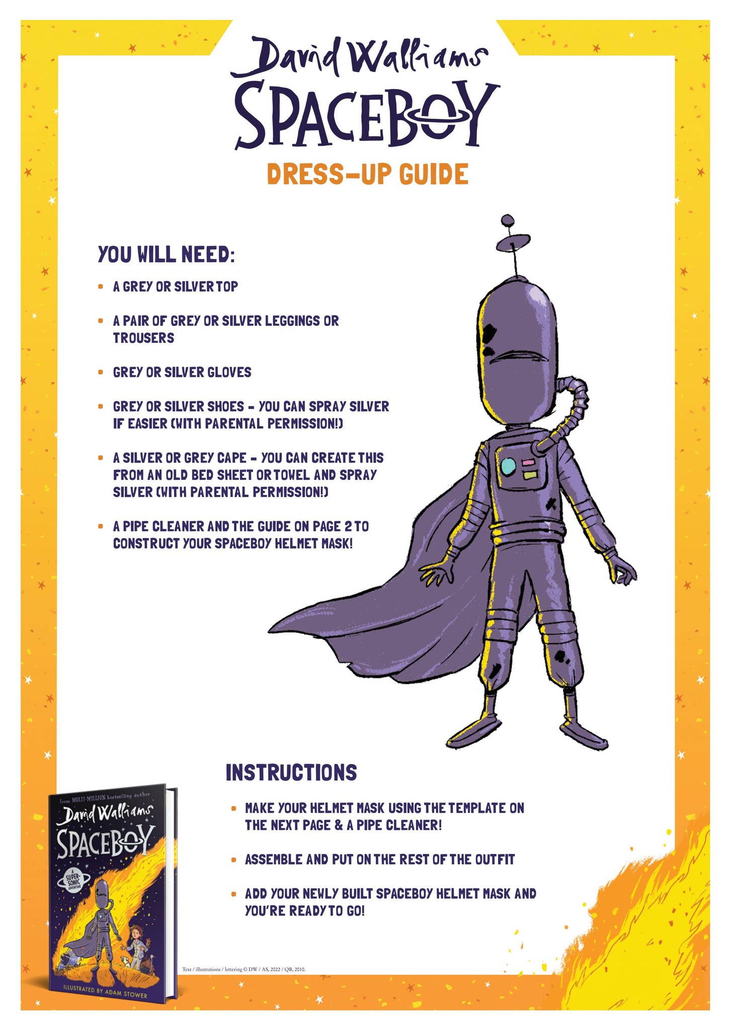 Spaceboy Dress Up Guide by harpercollinschildrens - Issuu