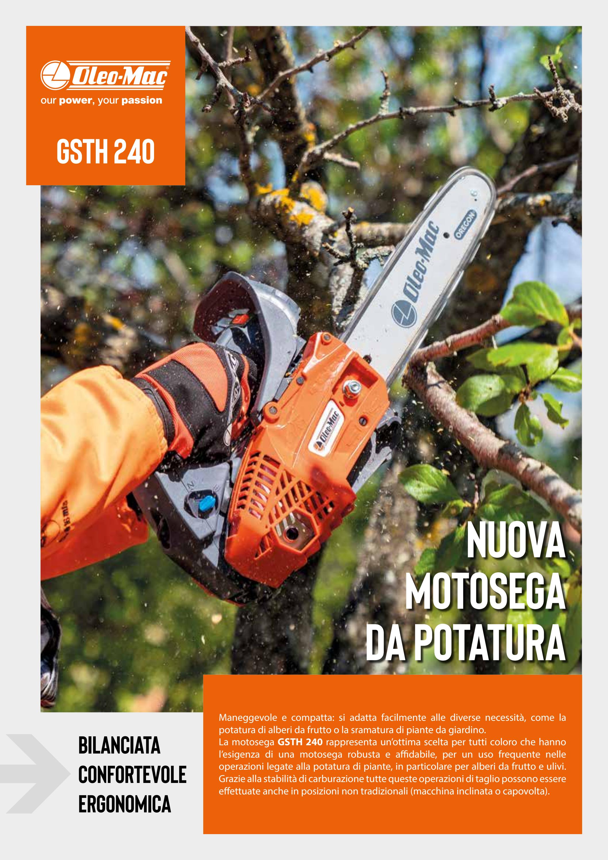 Motosega Oleo-Mac GSTH 240 by Emak Spa - Issuu