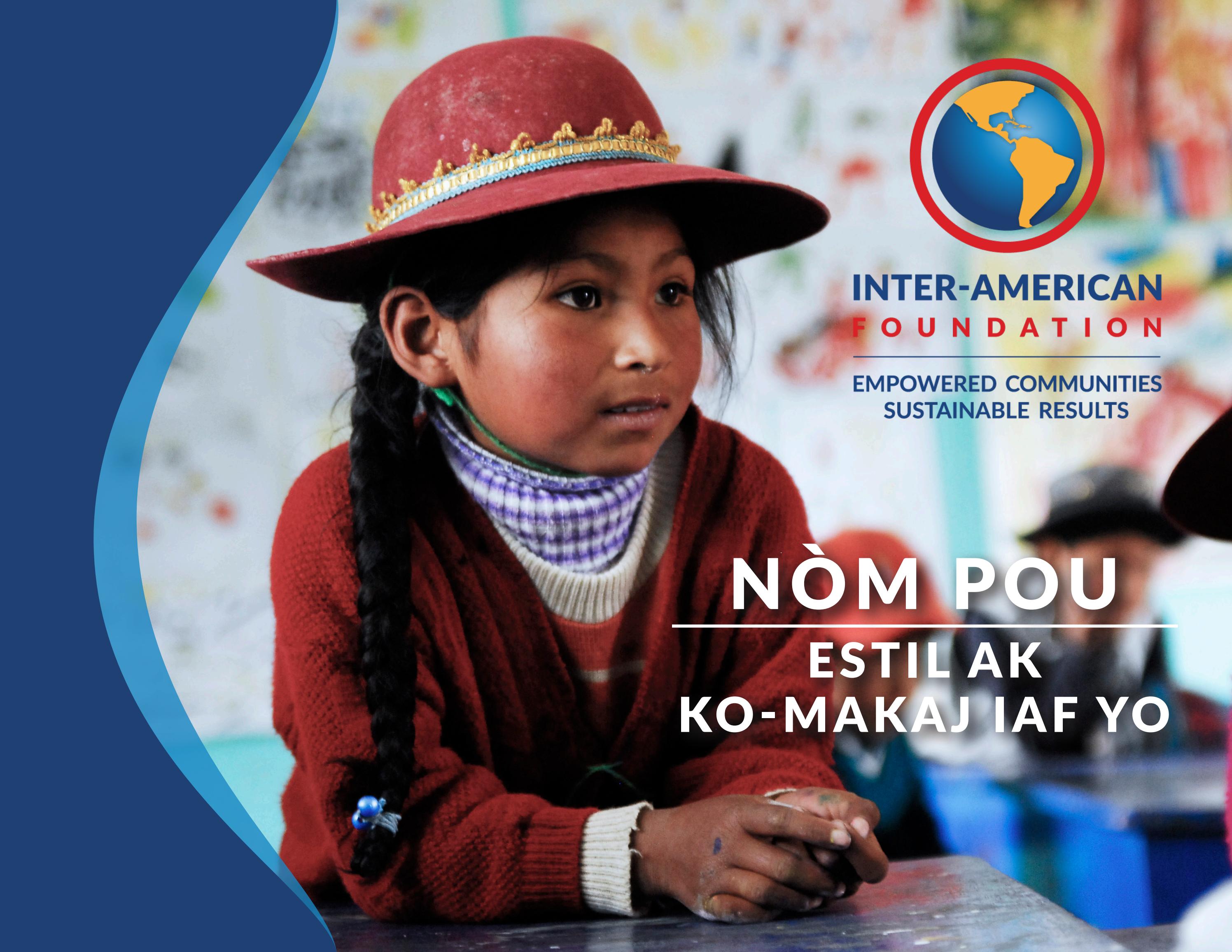 Nòm pou estil ak ko-makaj IAF yo (2023) by Inter-American Foundation ...