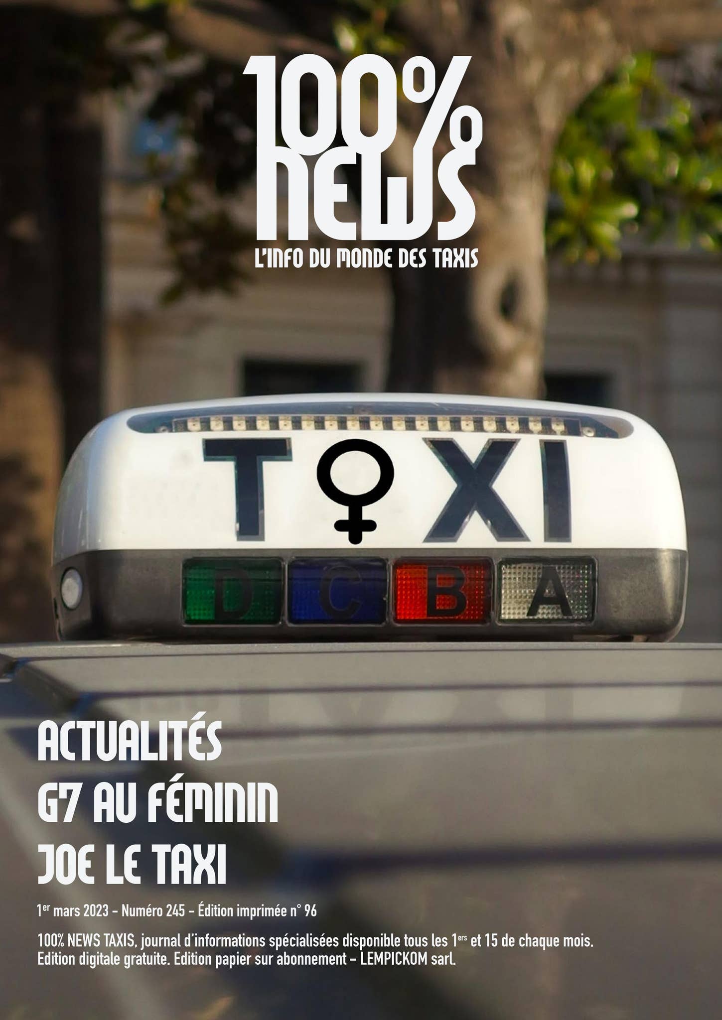100% NEWS TAXIS n°245 by 100% NEWS - TAXIS - Issuu