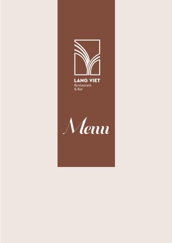 Lang Viet Restaurant & Bar - The Anam Cam Ranh by The Anam - Issuu