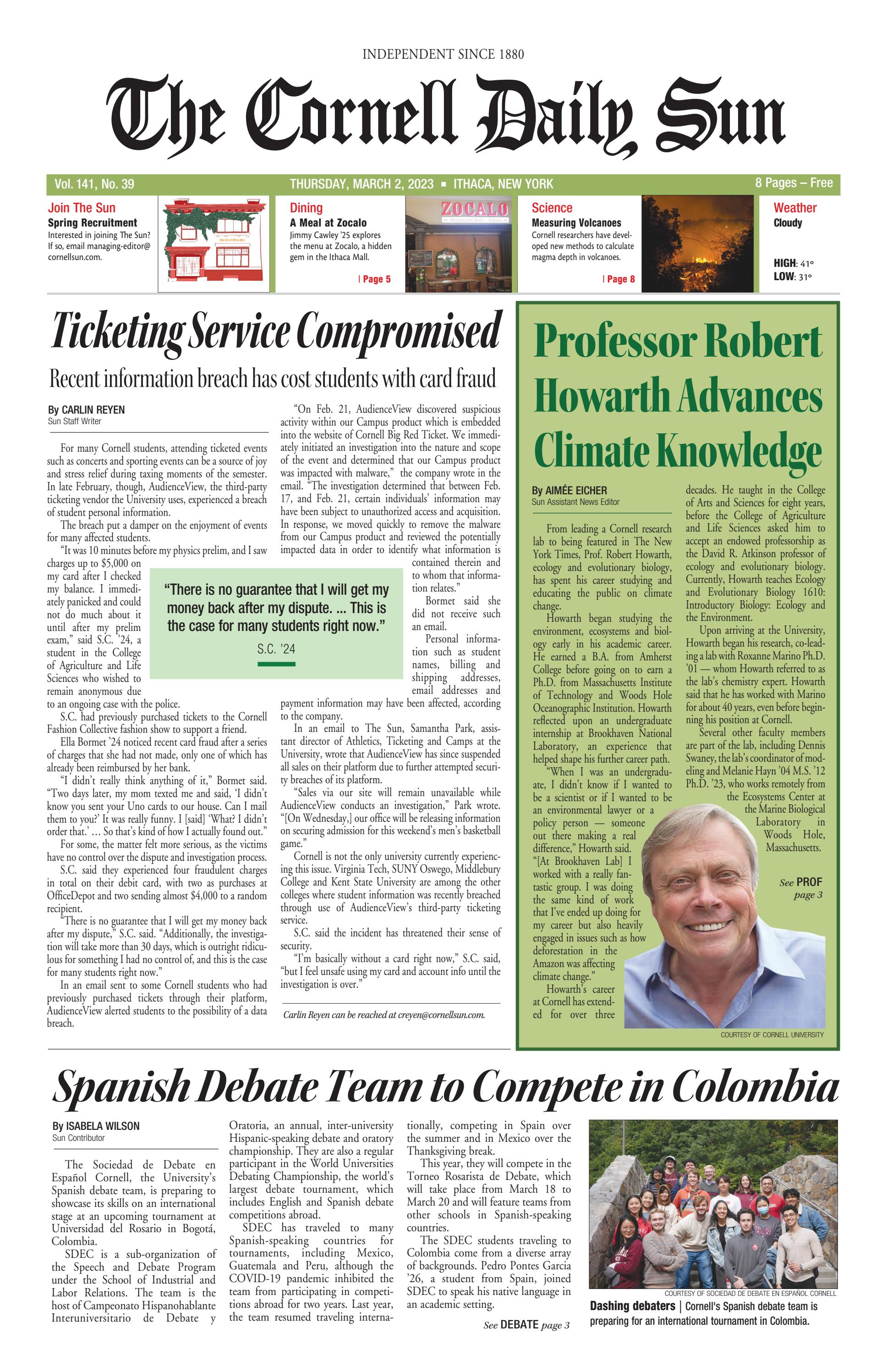 3-2-2023 entire issue hi res by The Cornell Daily Sun - Issuu