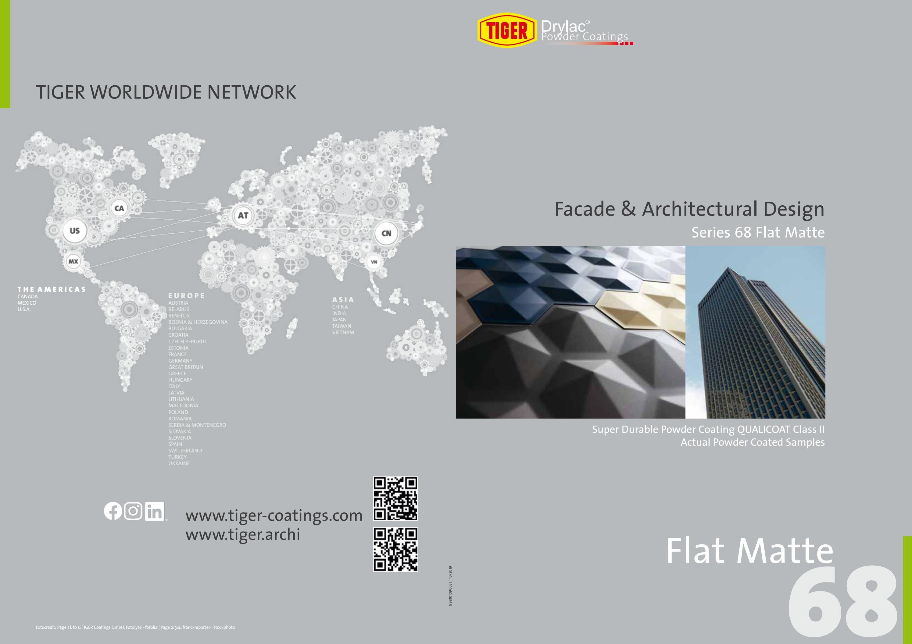 Tiger Drylac_ColorCard Series 68 Flat Matte by ipcm® International ...