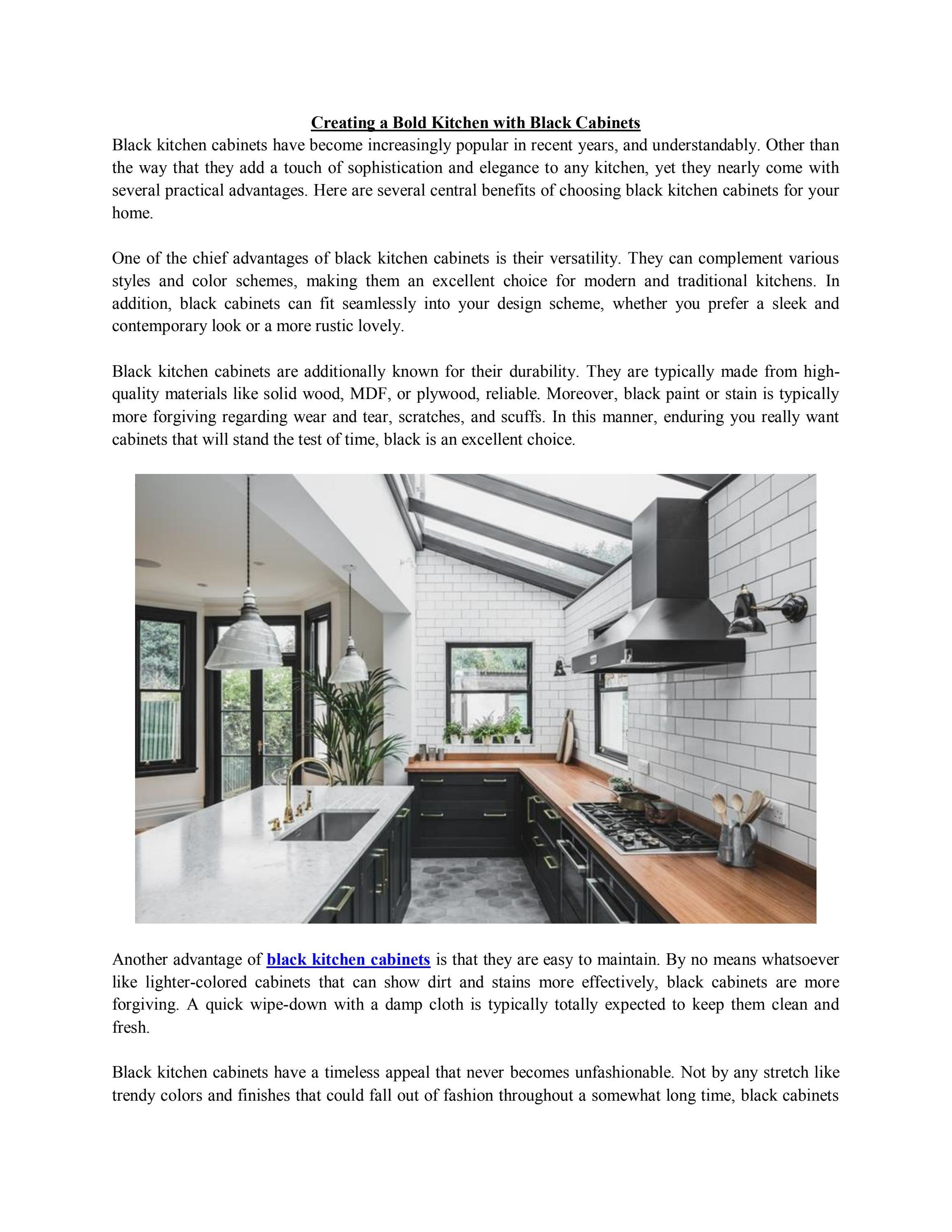 Black Kitchen Cabinets by markalina725 - Issuu