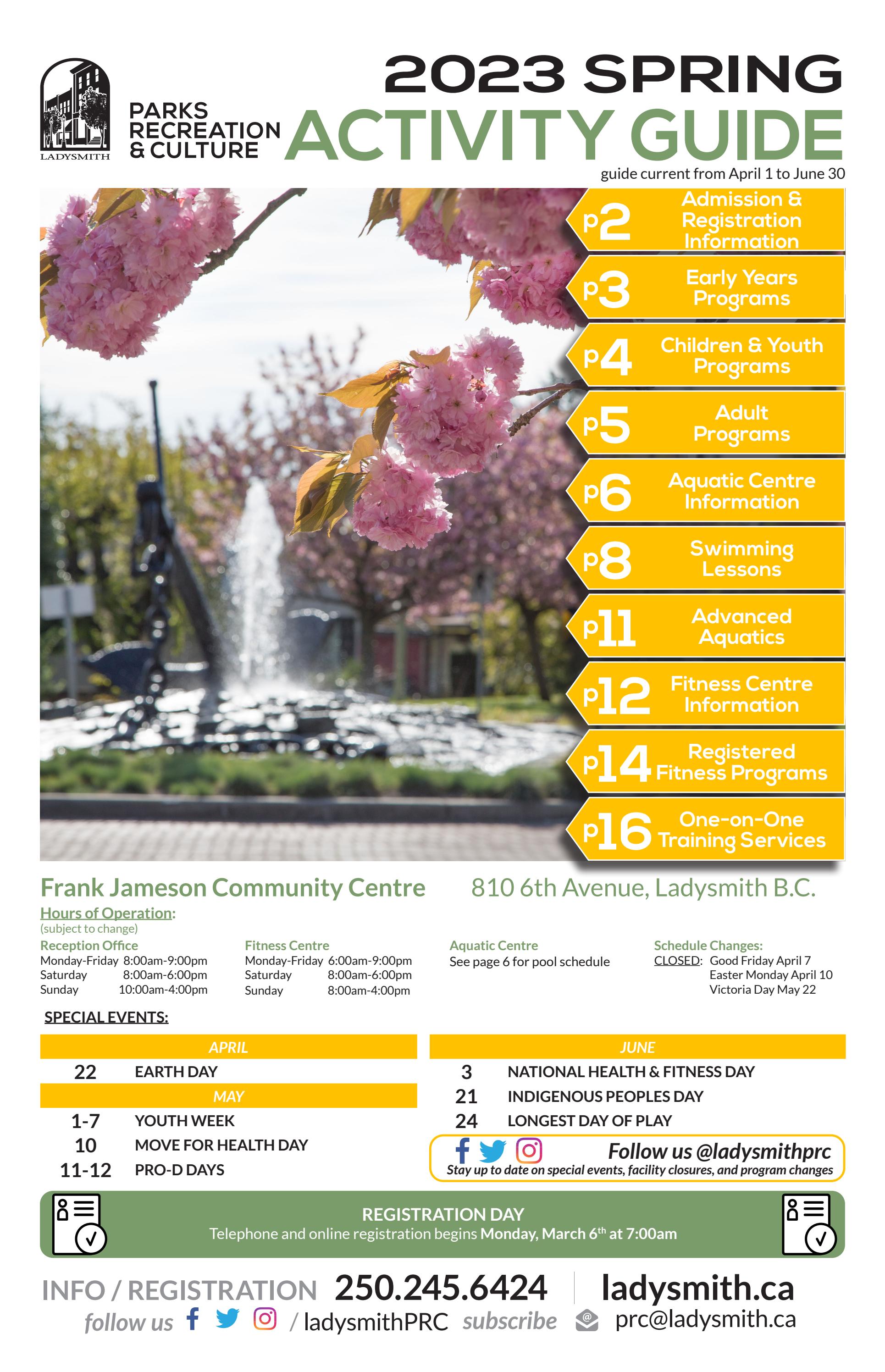Ladysmith Parks, Recreation & Culture 2023 Spring Activity Guide by ...