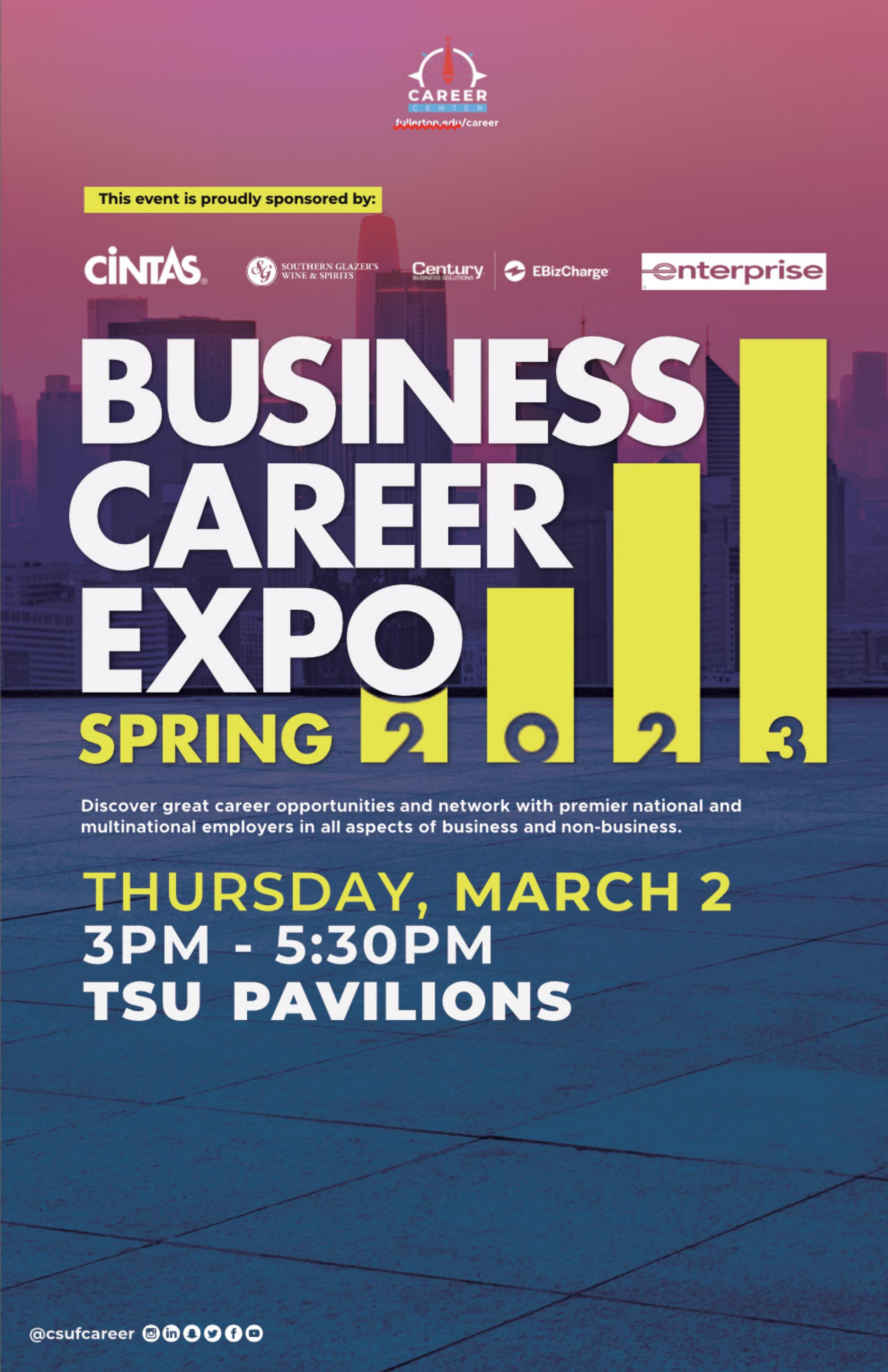 Business Career Expo Program Spring 2023 by Career Center - Issuu