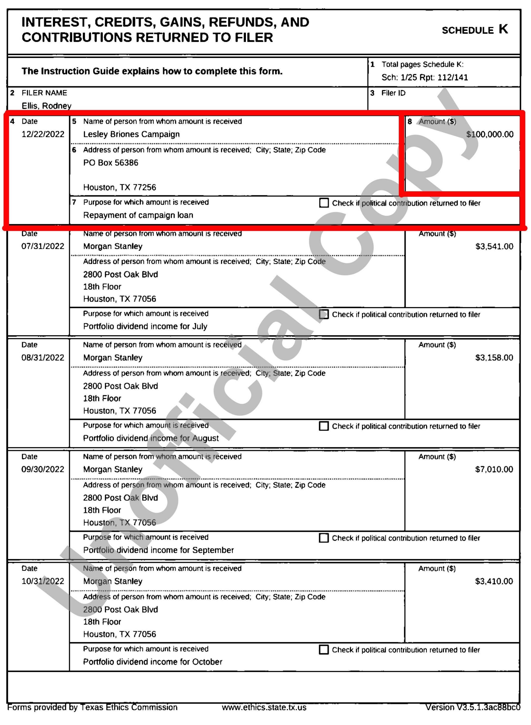 Lesley Briones Paid Harris County Commissioner Rodney Ellis his ...